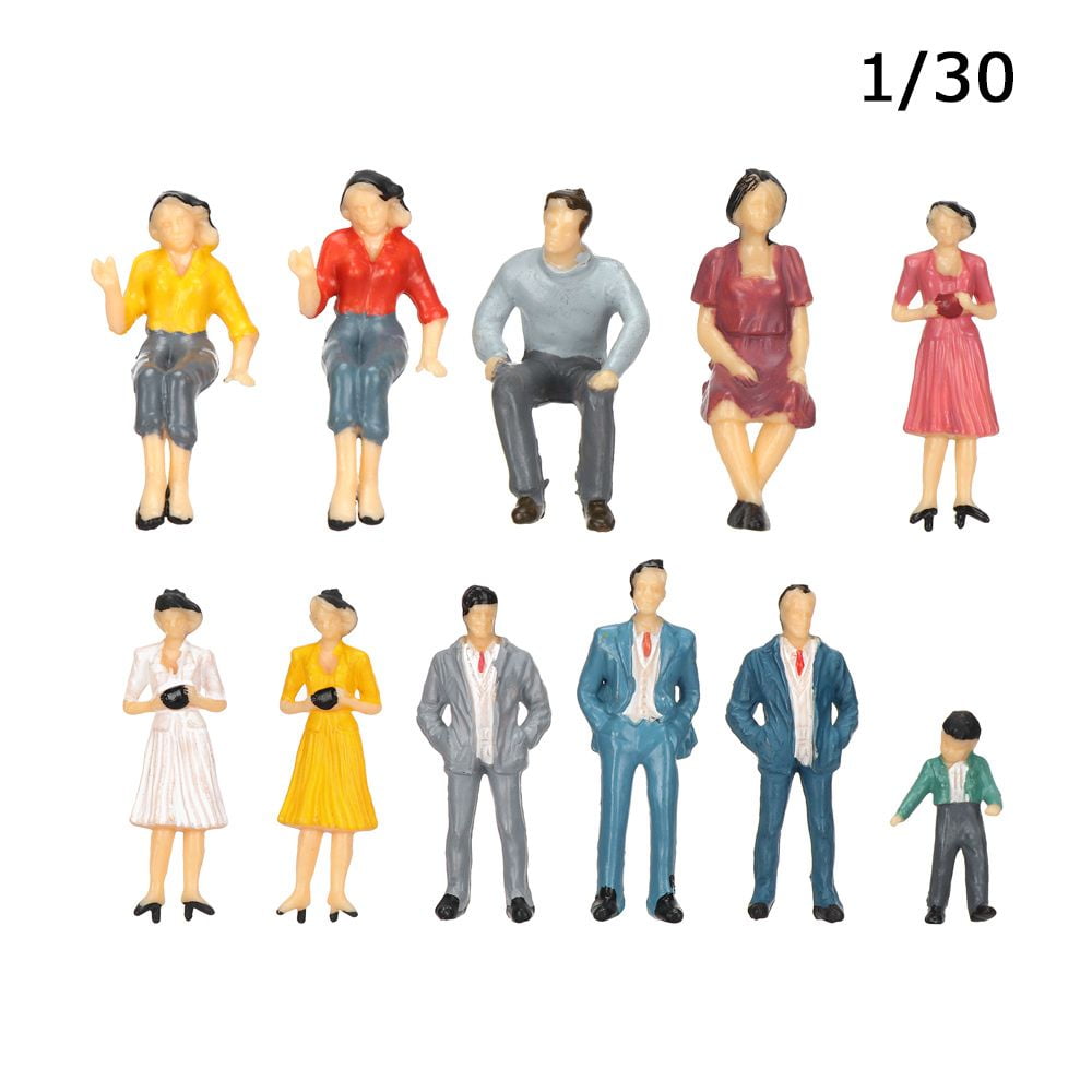 10pcs ABS Material 1:25/1:30 Scale Dollhouse Decorations DIY Character ...