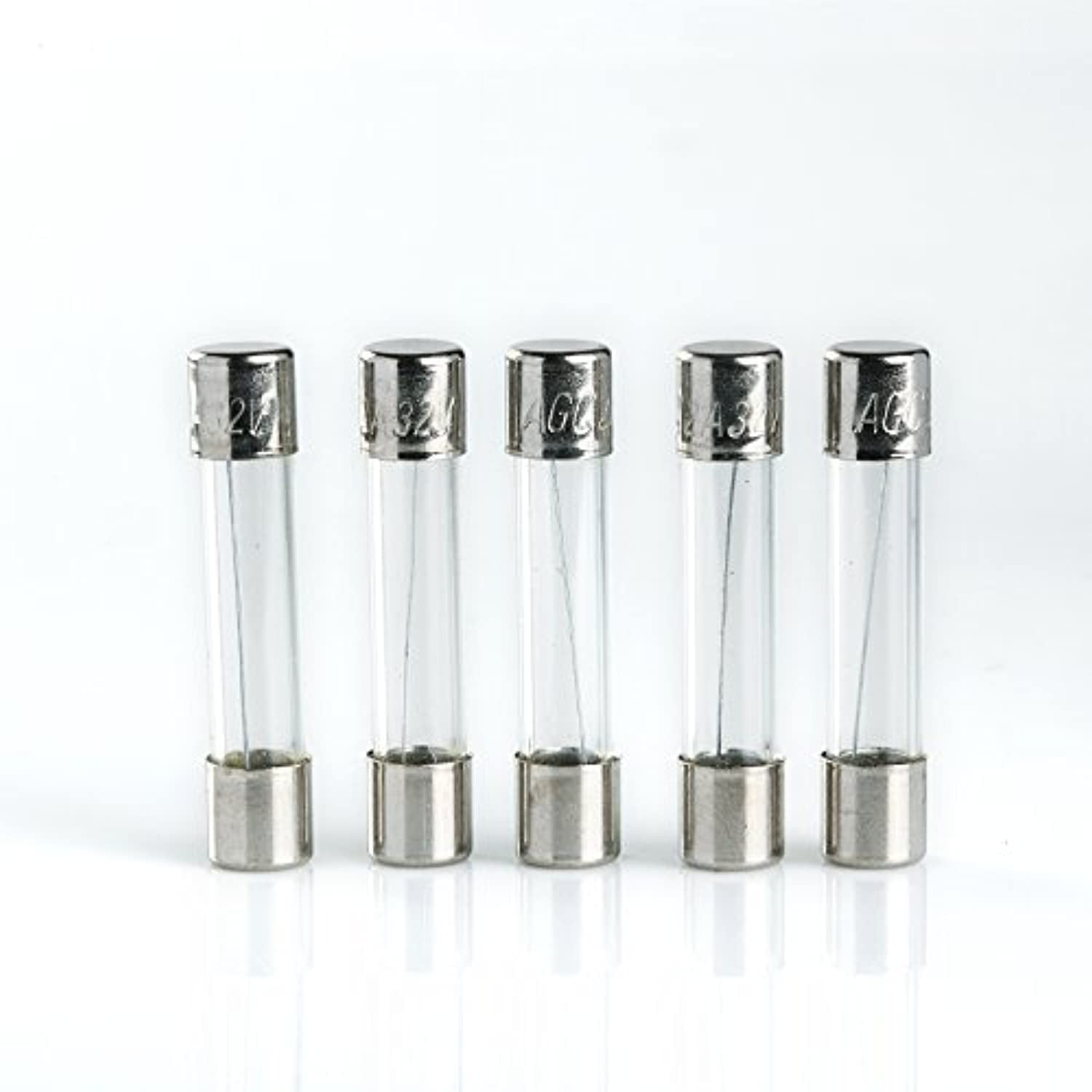 10pcs AGC 2A 12v FAST QUICK BLOW (Fast Acting) GLASS Fuses 6x30mm 2 amp ...