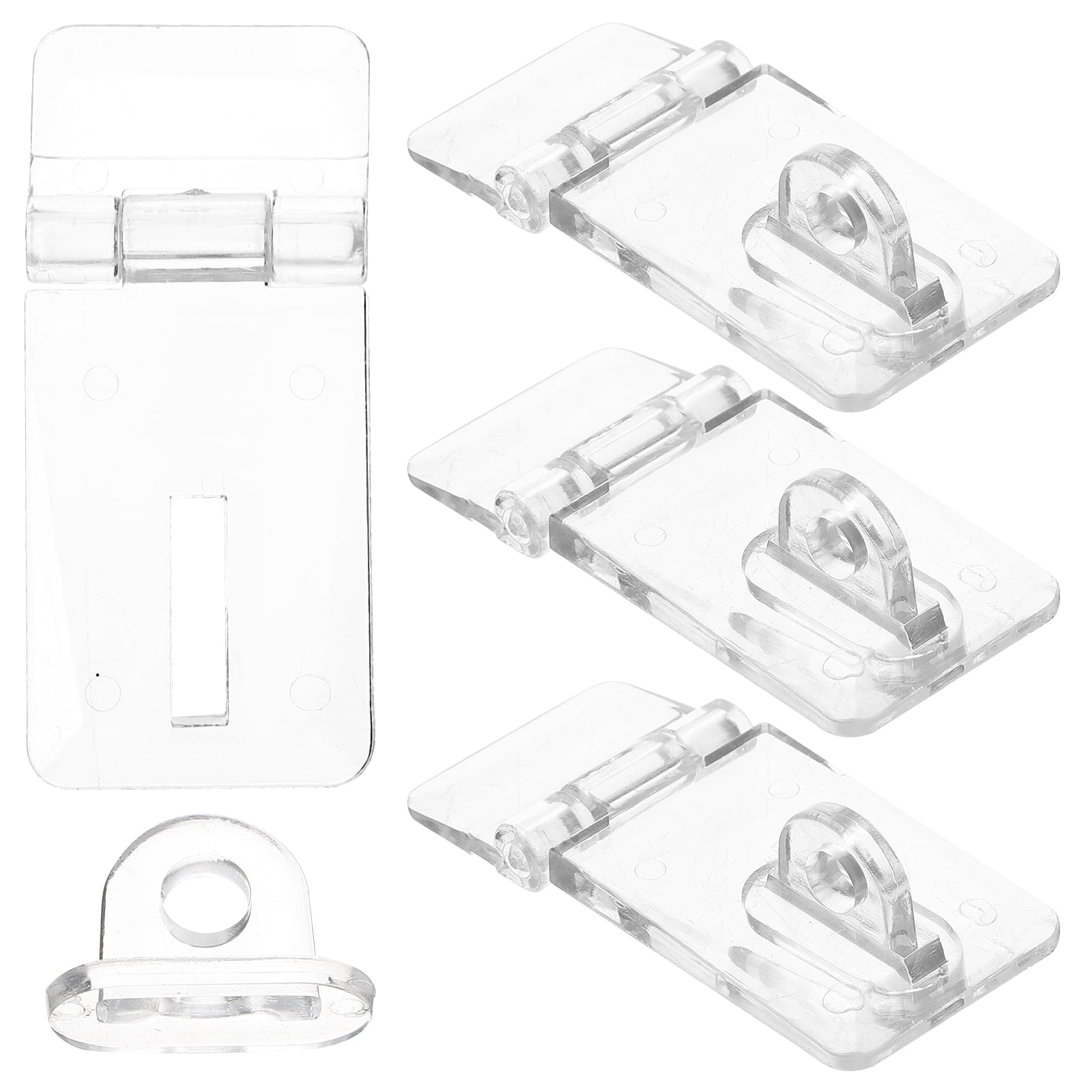 10pcs Acrylic Hasp Buckle Clear Latch Hasp Lock Latch Buckle for ...