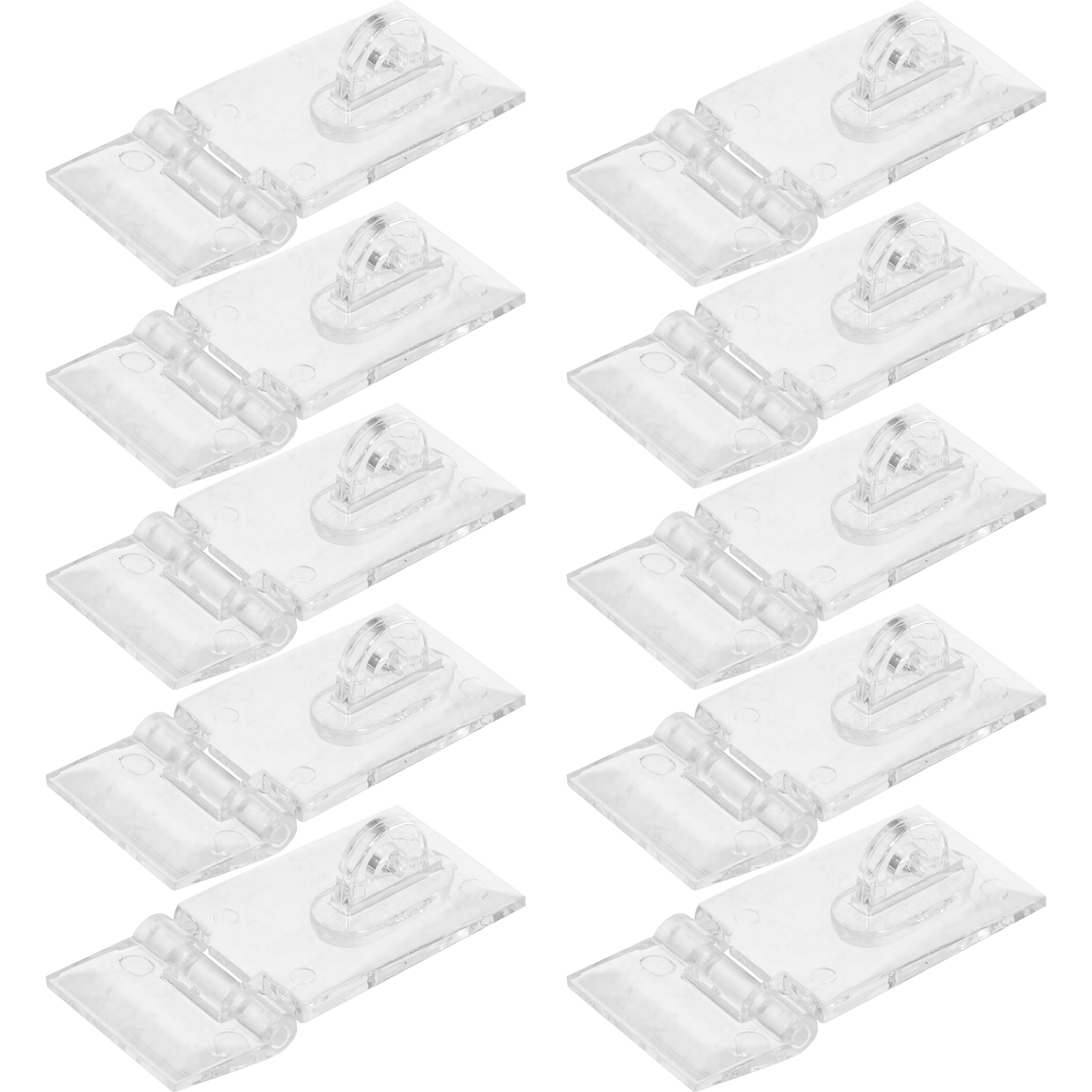 Minkissy 10Pcs Acrylic Clear Hasp Buckle for Boxes with Installation ...