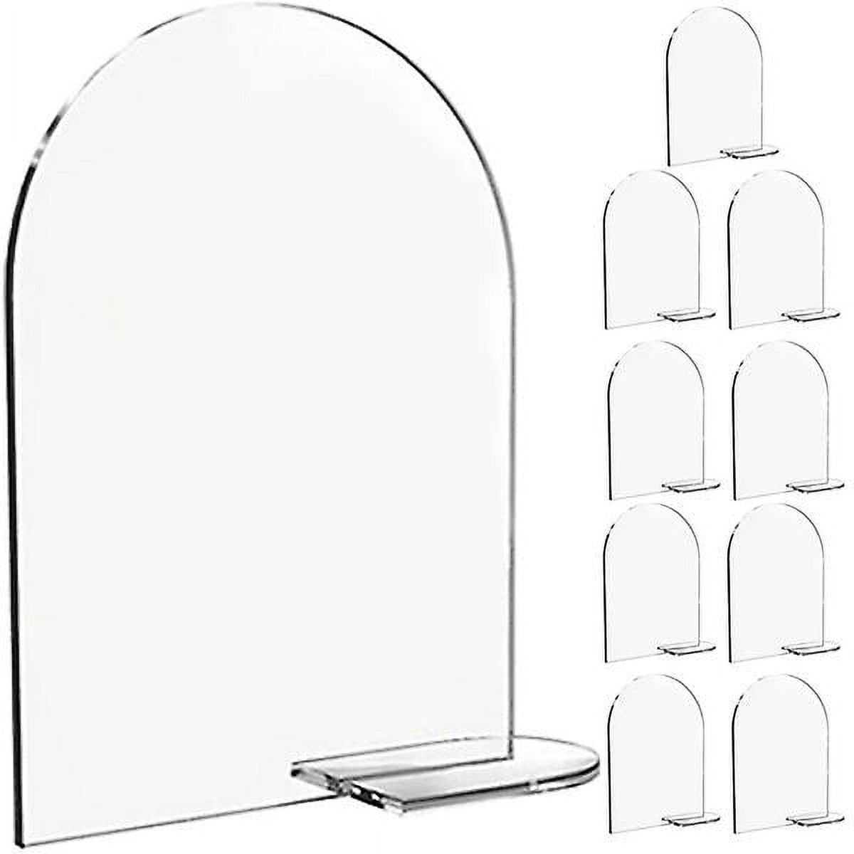 10pcs Acrylic Signs Wedding Acrylic Signs Tabletop Card Holder Acrylic ...