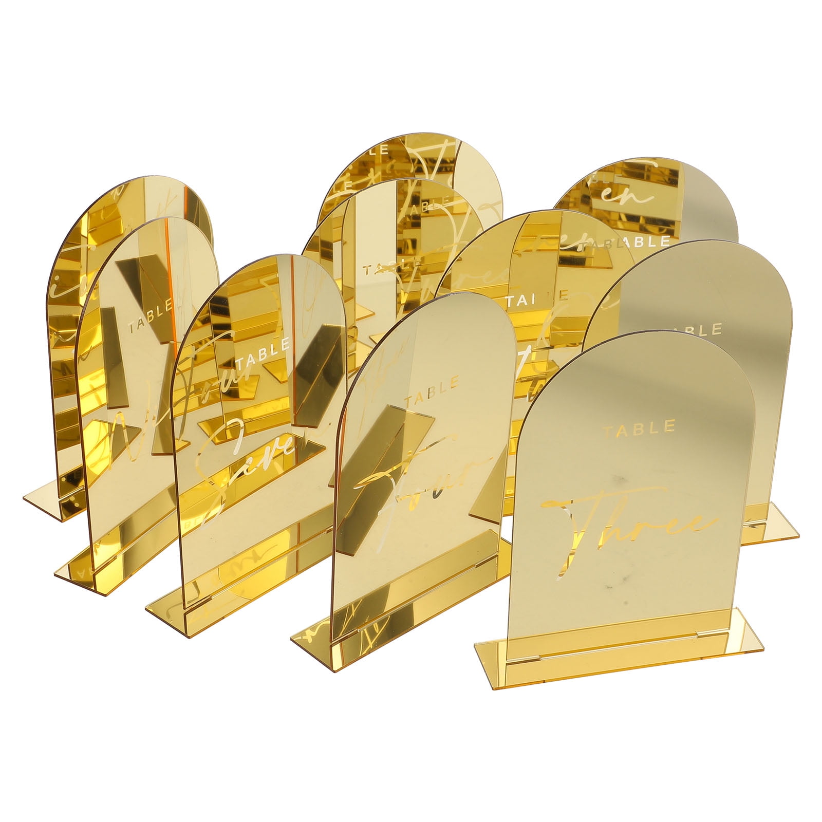 10pcs Acrylic Stands Number Acrylic Sign Acrylic Place Cars Wedding ...