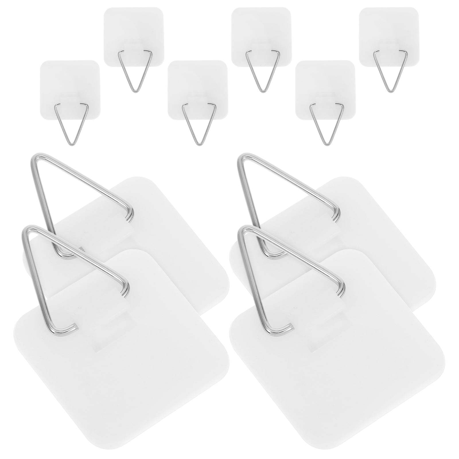 10pcs Adhesive Picture Hanger Picture Hanging Hooks Plastic Picture ...
