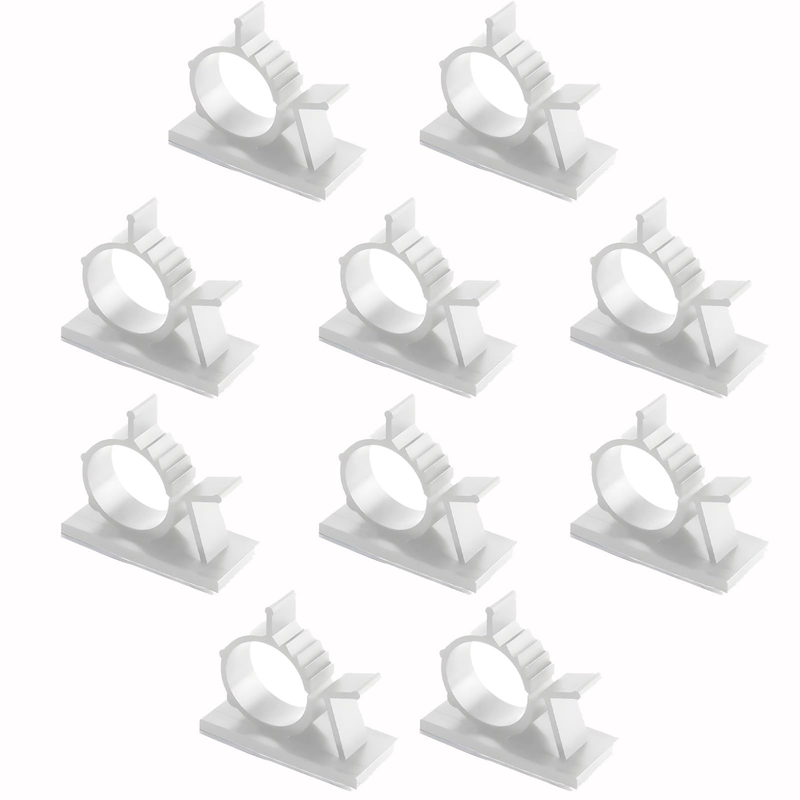 10pcs Adjustable Management Clips - Nylon Material, 4 - Position ...