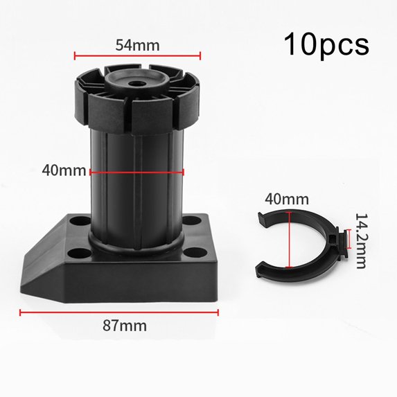 10Pcs Adjustable Cabinet Feet Adjustable Kitchen Cabinet Feet ...