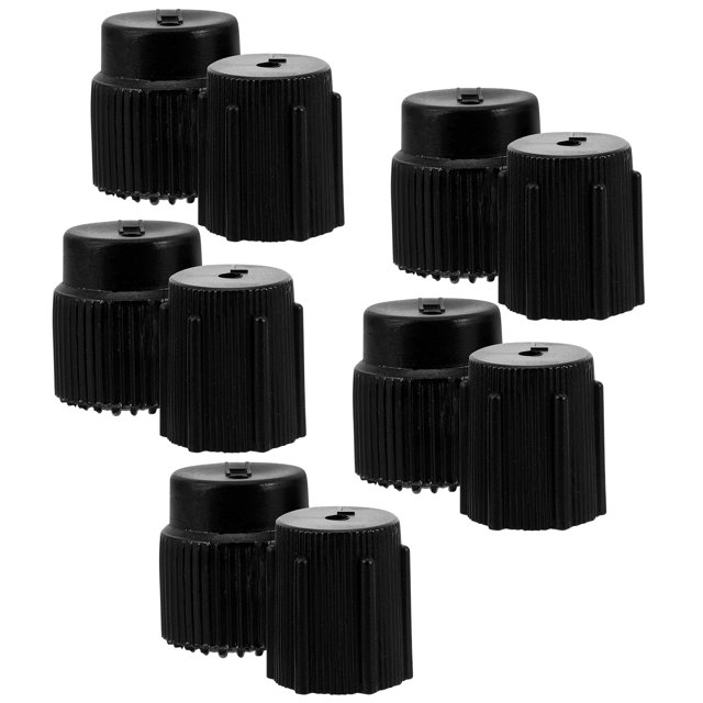 10pcs Air Conditioning Valve Caps Car High And Low Pressure Ac ...