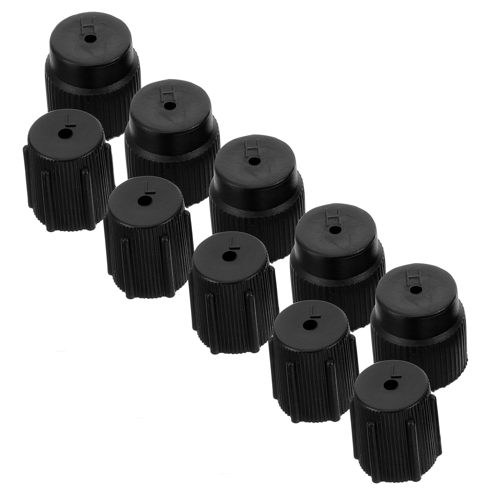 Koolleo 10pcs Air Conditioning Valve Caps Car High And Low Pressure Ac ...