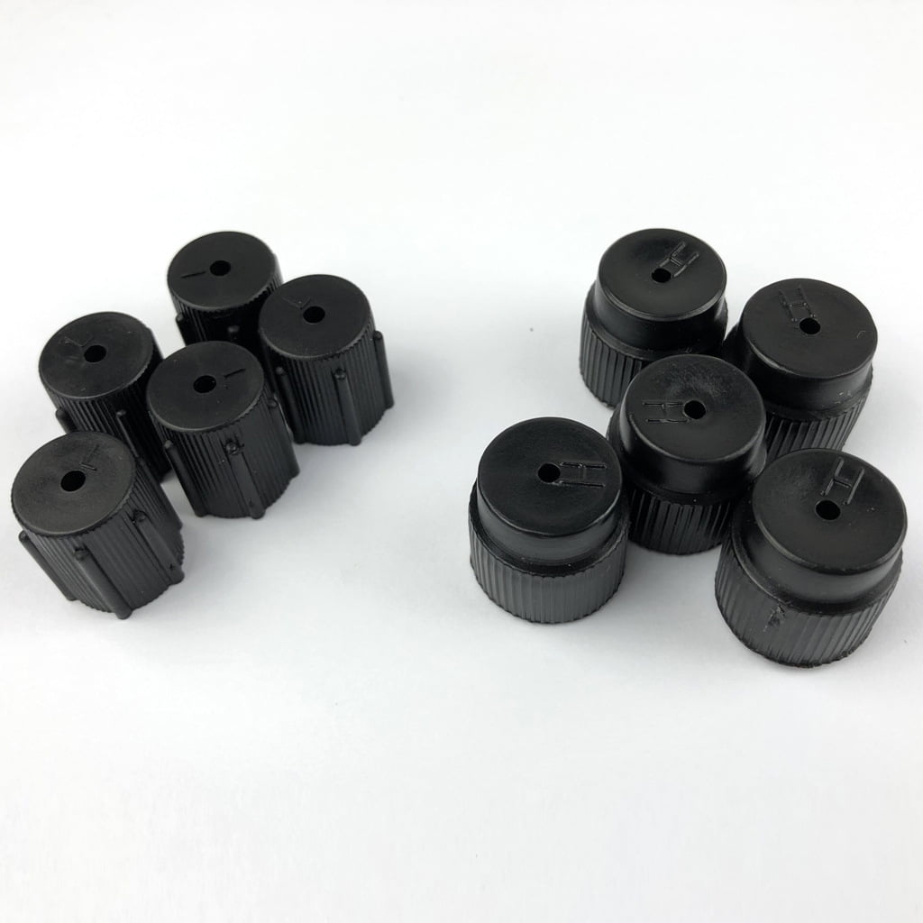 10pcs Air Conditioning Valve Caps Car High And Low Pressure Ac ...