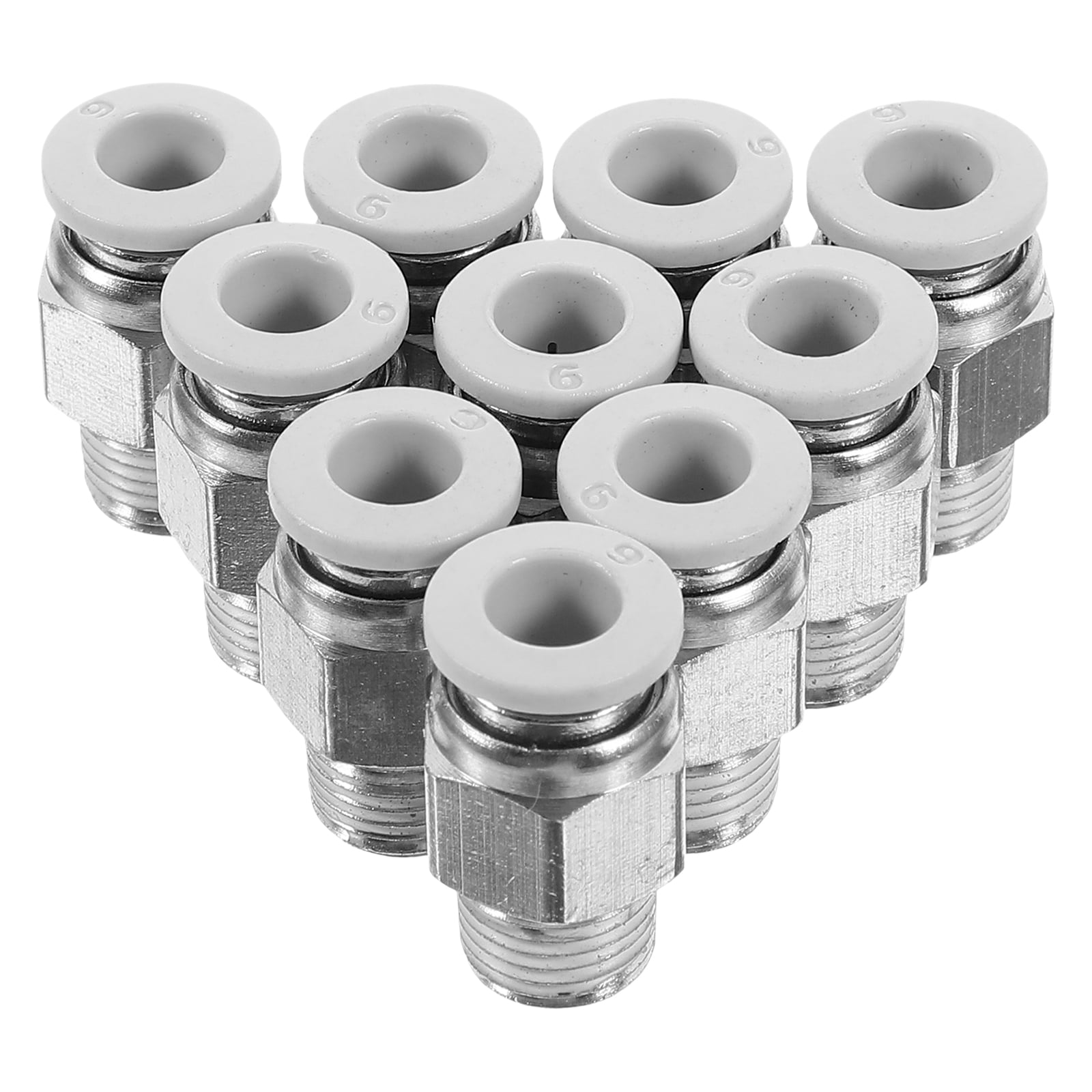 10pcs Air Fittings Push in Connectors NPT Air Quick Connect Fittings ...