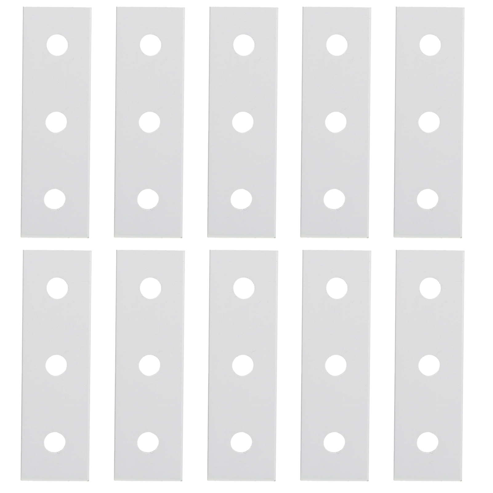 10pcs Aluminum Flat Connecting Joining Plate Flat Straight Mending ...