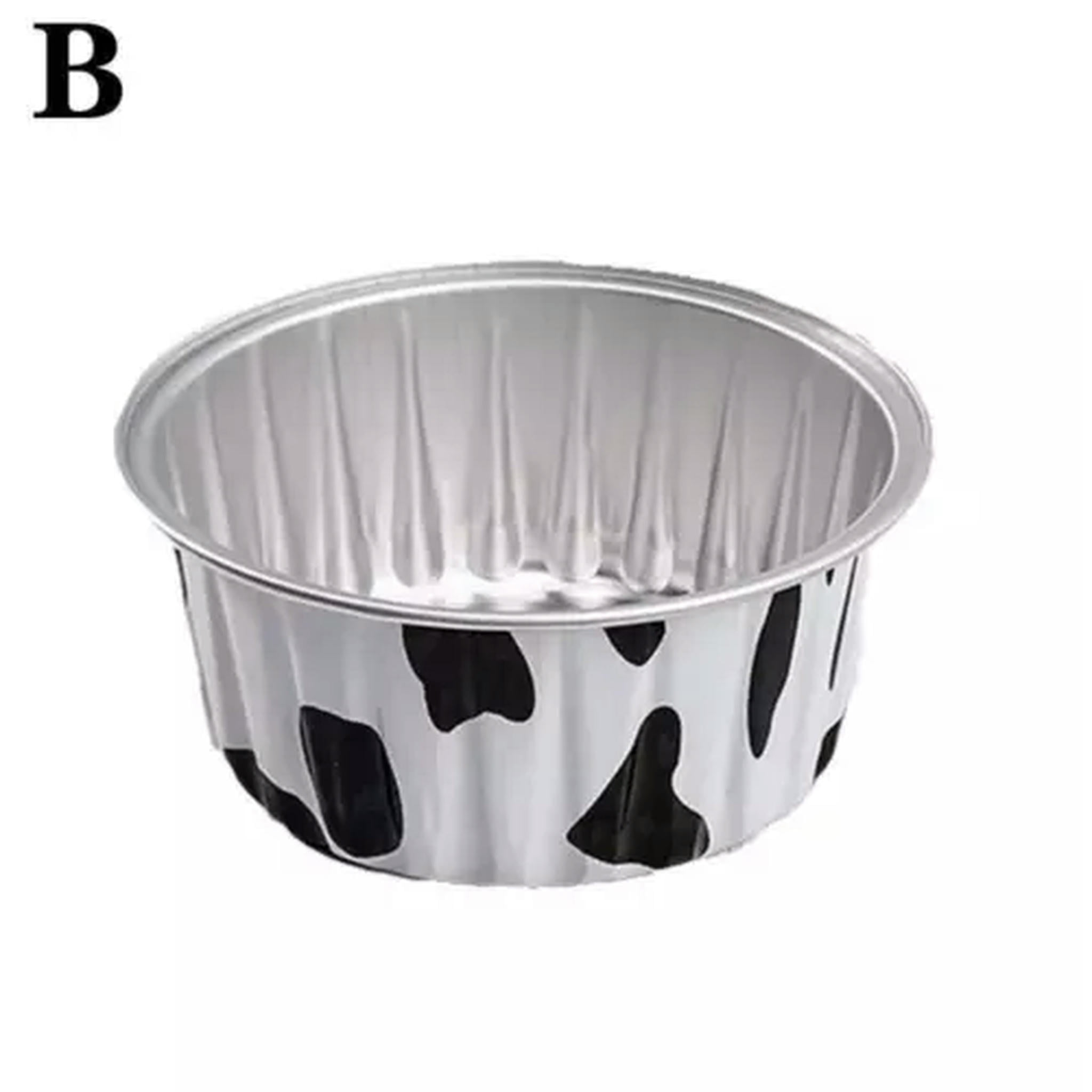 10pcs Aluminum Foil Tin Box Cup Reusable BBQ Tray Food Bakeware Pastry ...