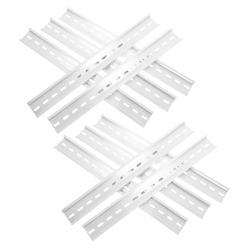 FONDOTIN Din Rail Slotted For Mounting 10Pcs 9.8X1.5X0.4In - Walmart.com