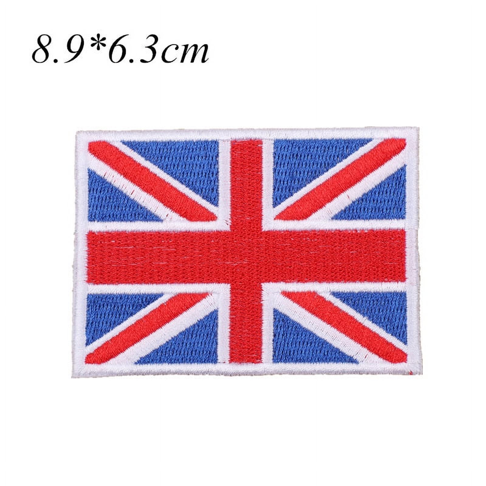 10pcs American Flag Iron On Patches Usa Flag Appliques Patches Costume Embroidered Patches ...