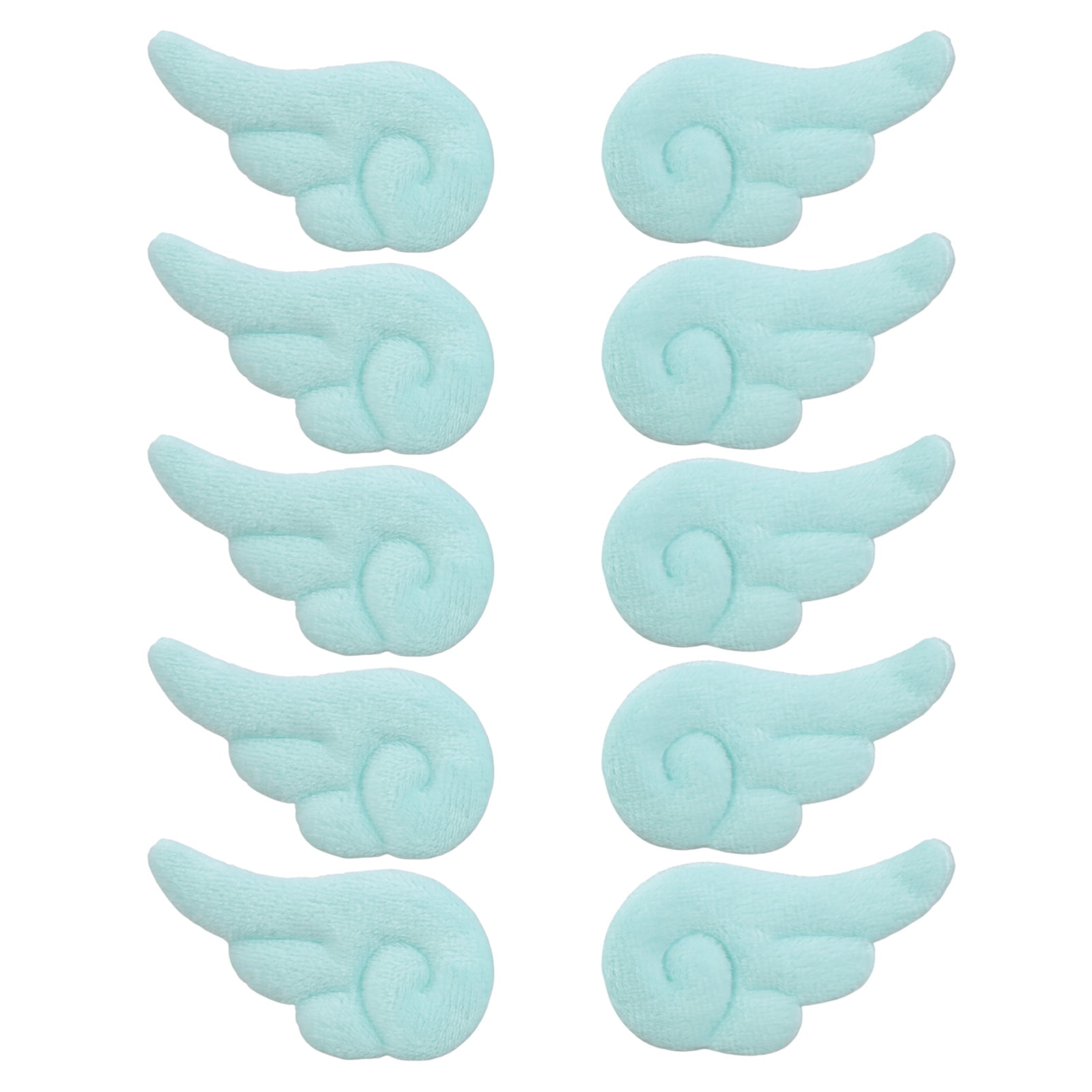 10pcs Angel Wing Shape Padded Appliques Patches Craft Toy Clothes ...