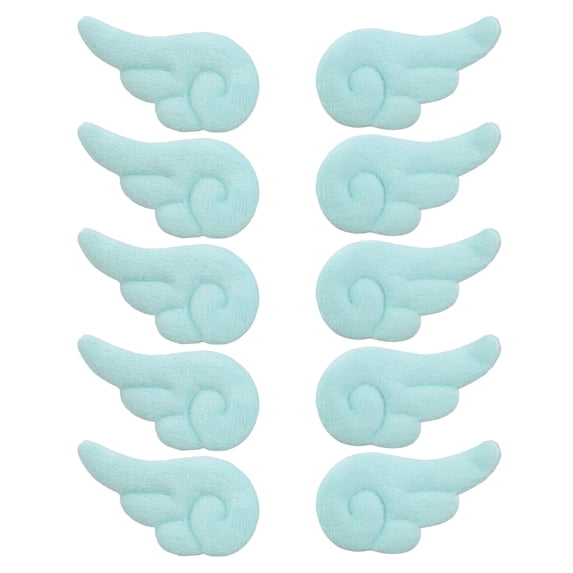 10pcs Angel Wing Shape Padded Appliques Patches Craft Toy Clothes ...
