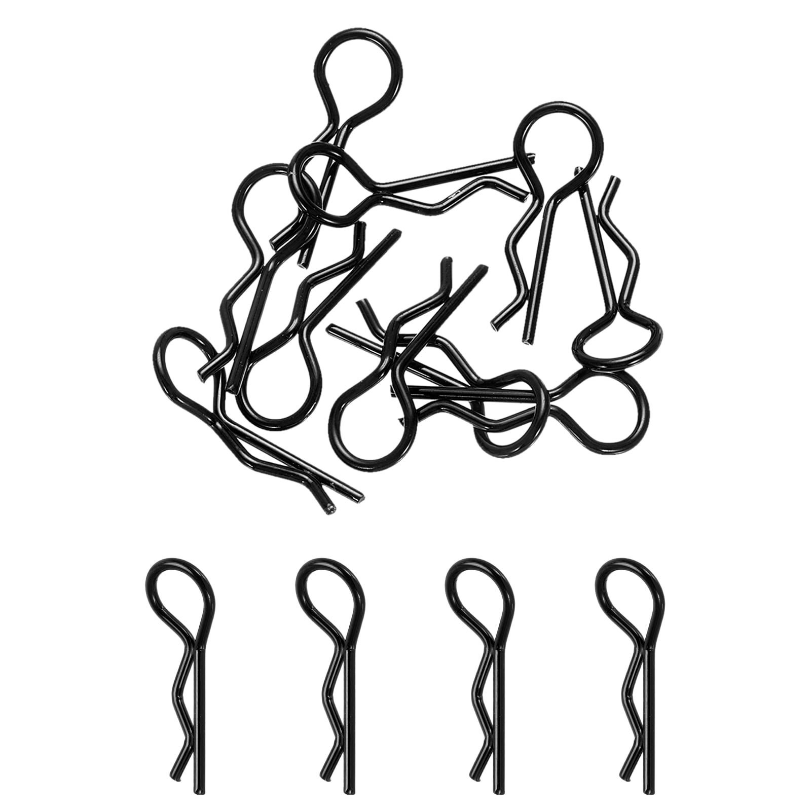 10pcs Angle Body Clips Bent Springy Pins for All 1/8 1/10 1/12 Scale ...