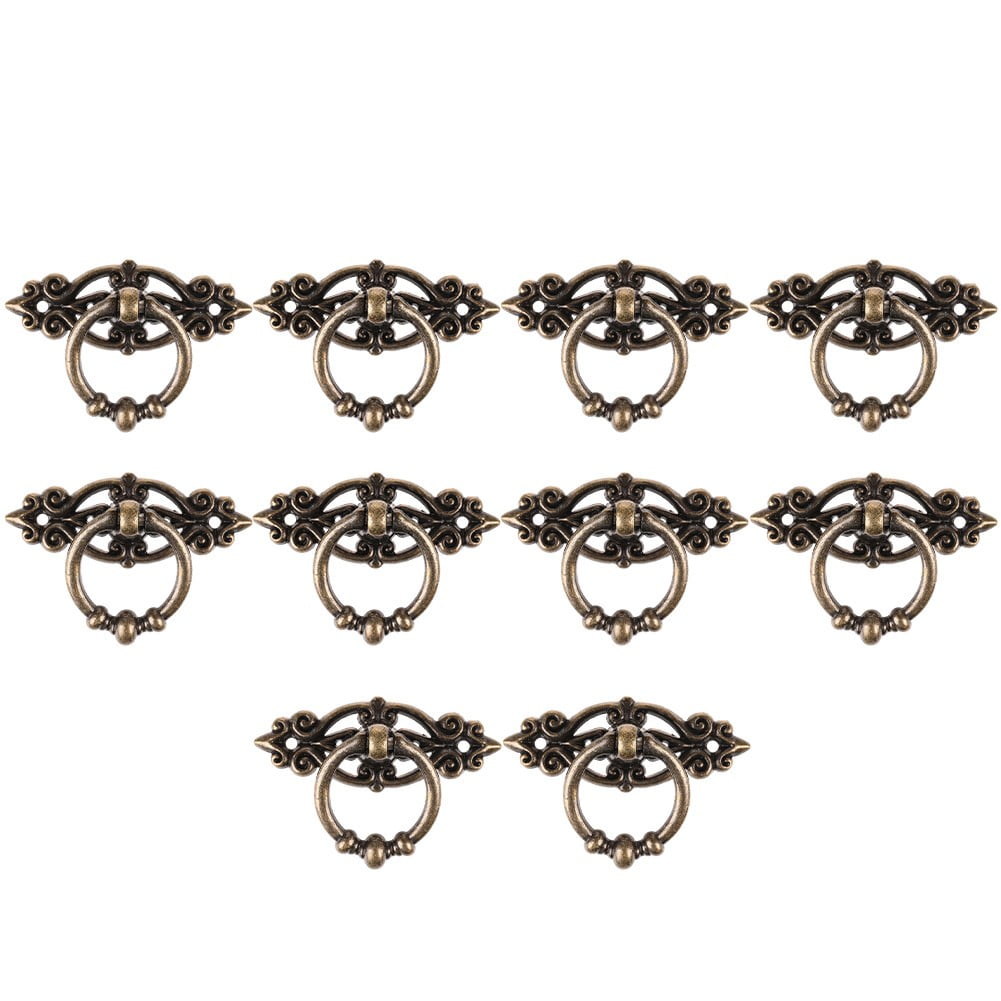 10pcs Antique Alloy Handle Retro Drawer Pull Ring Cabinet Handle ...