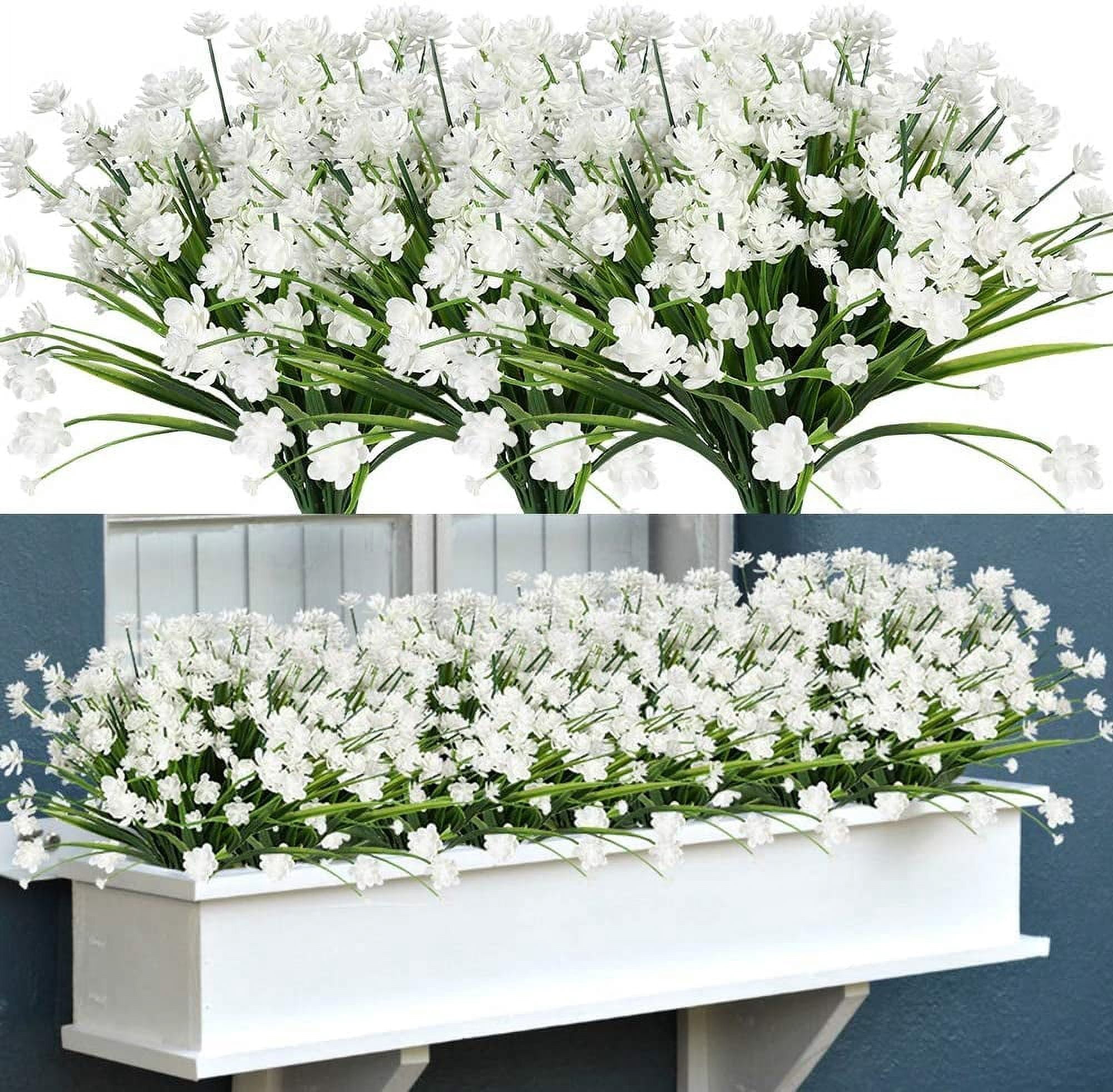 TETOU 10pcs Artificial Camellia Flowers for Outside, UV Resistant Faux ...