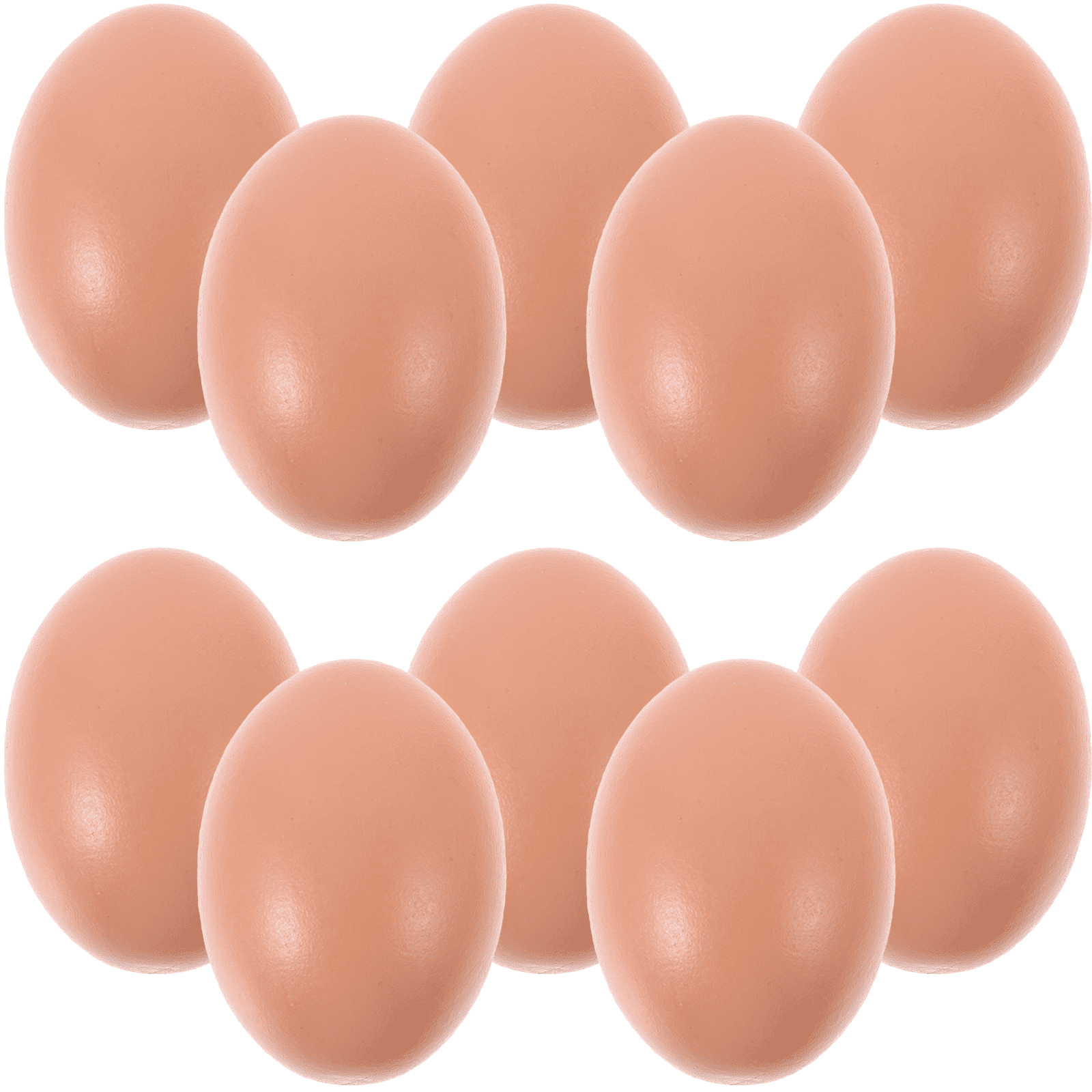 10pcs Artificial Eggs Blank Wood Eggs Fake Eggs Decoration Artificial ...