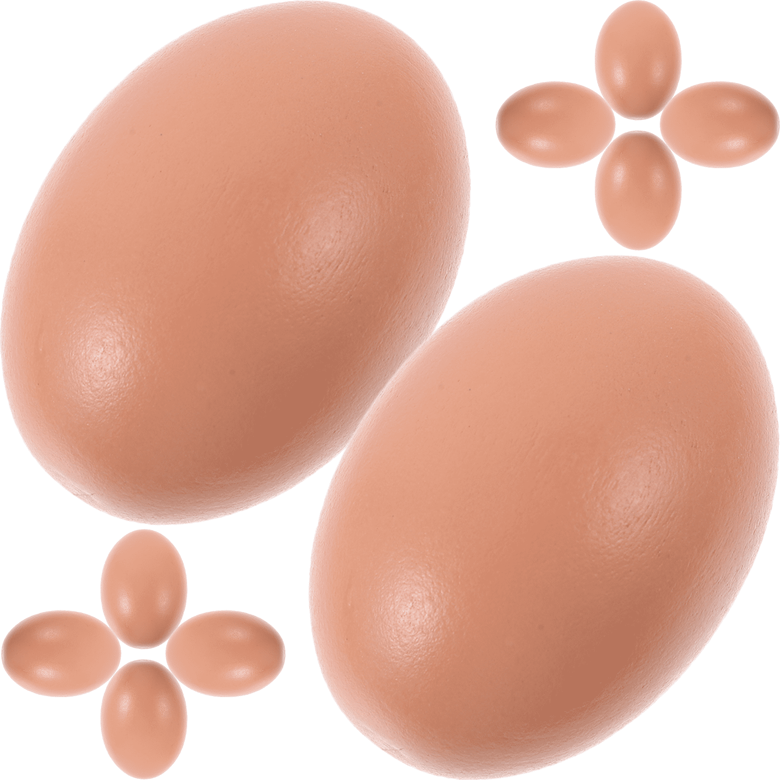 10pcs Artificial Eggs Blank Wood Eggs Fake Eggs Decoration Artificial ...