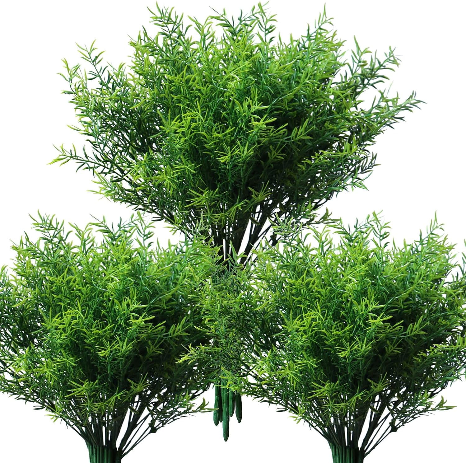 10pcs Artificial Grass Plants Outdoor UV Resistant Bulk Fake Faux ...