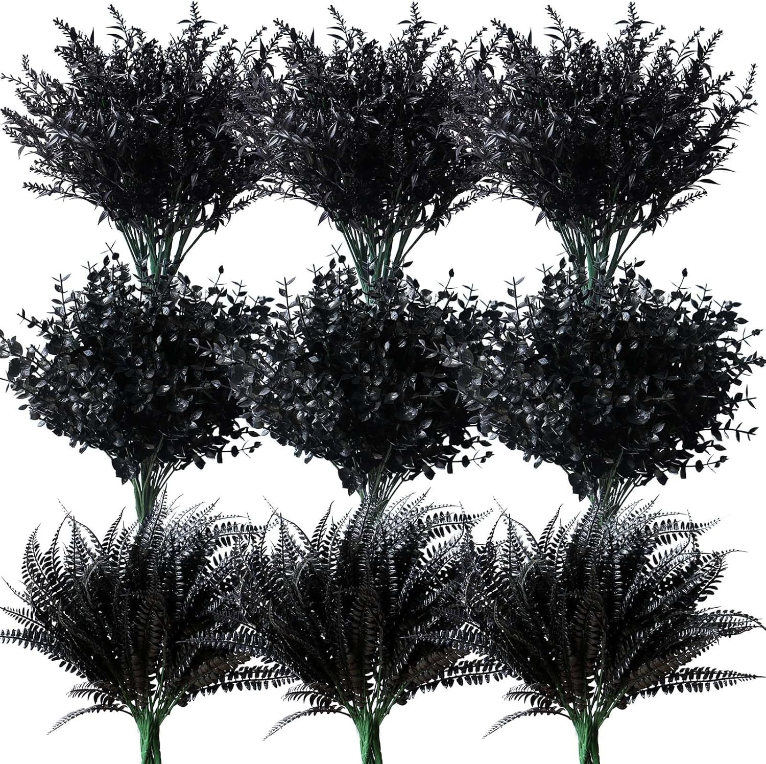 10pcs Artificial Grass Plants Outdoor UV Resistant Bulk Fake Faux ...