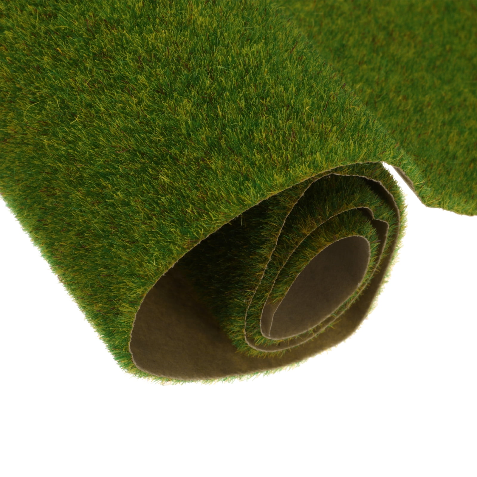 10pcs Artificial Model Grass Mat 10" x 10" Yellow Green Realistic Fake ...