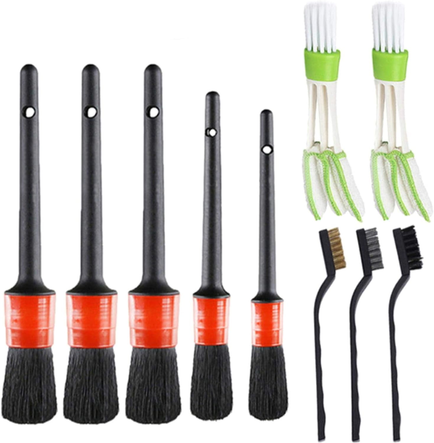 10pcs Auto Detailing Brush, Air Vent Auto Interior Handheld Car, High ...