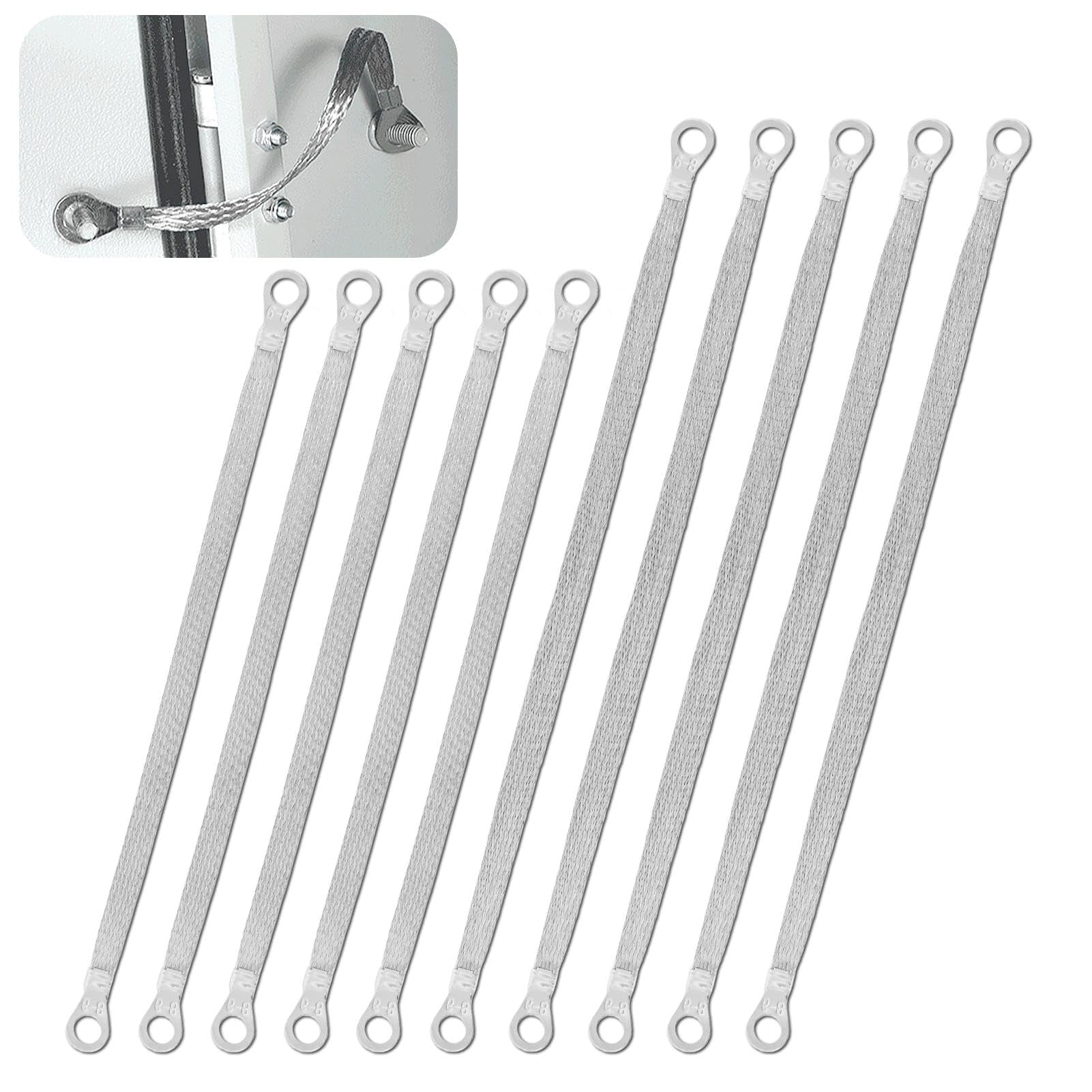 10pcs Automotive Engine Grounding Strap, 10/12 inch Engine Ground Strap ...