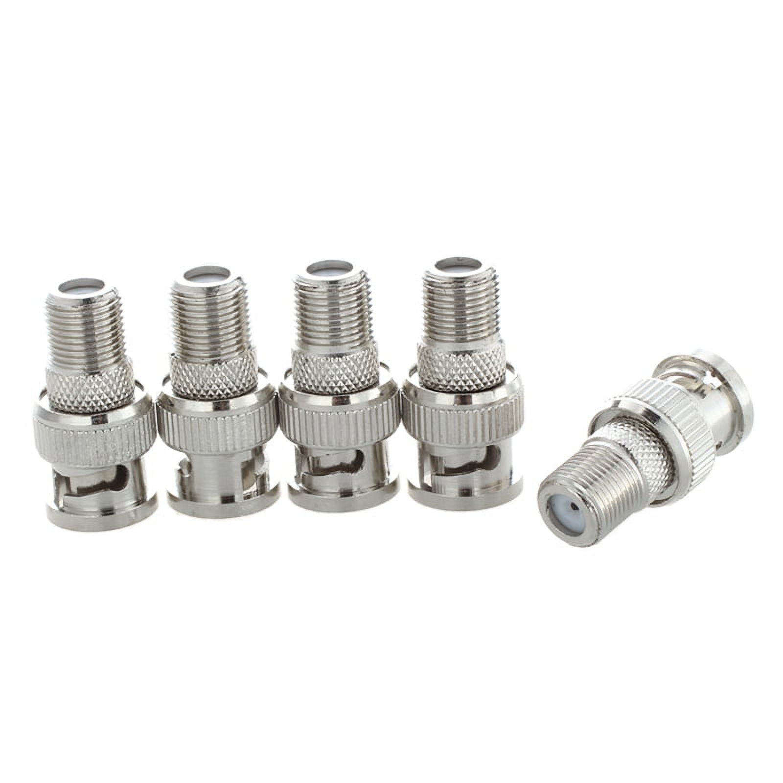 10pcs BNC Male Plug to F Female Jack Adapter Coax Connector Coupler CCTV Camera - Walmart.com