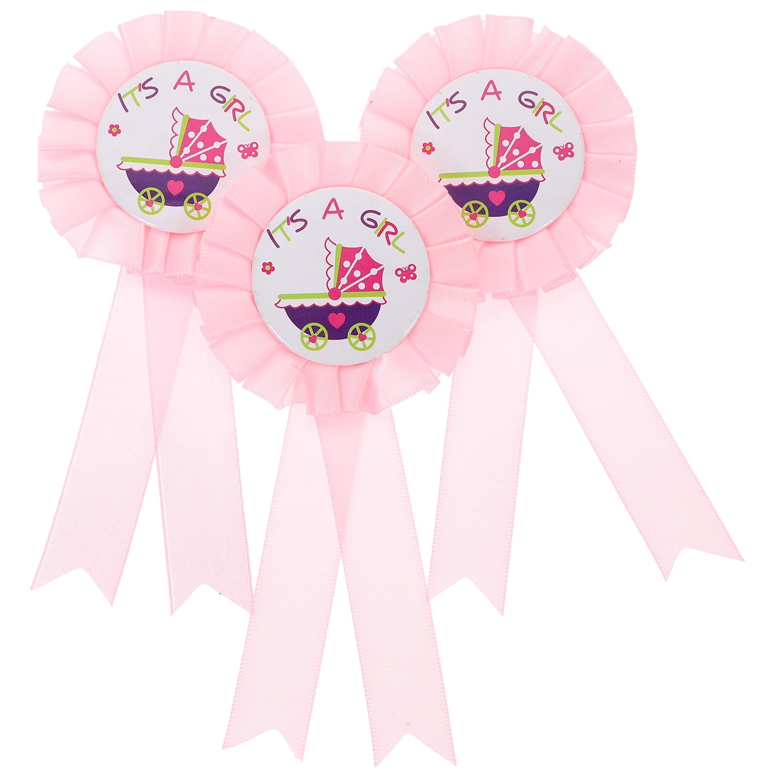 10pcs Baby Shower Badge Decorations Tinplate Chic Gender Reveal Badges ...