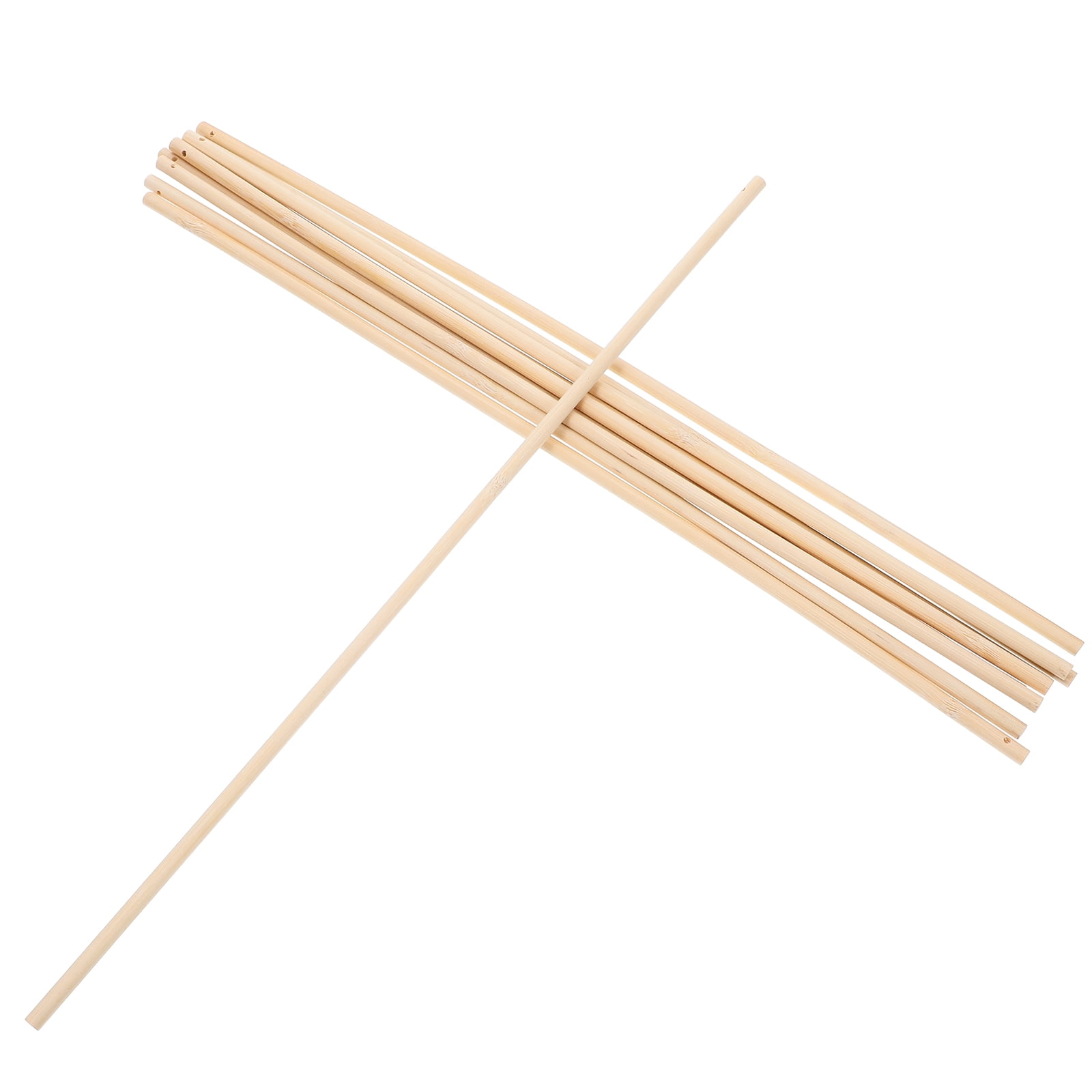 10pcs Bamboo Fan Handles for DIY Crafts Weddings Parties Festivals and ...