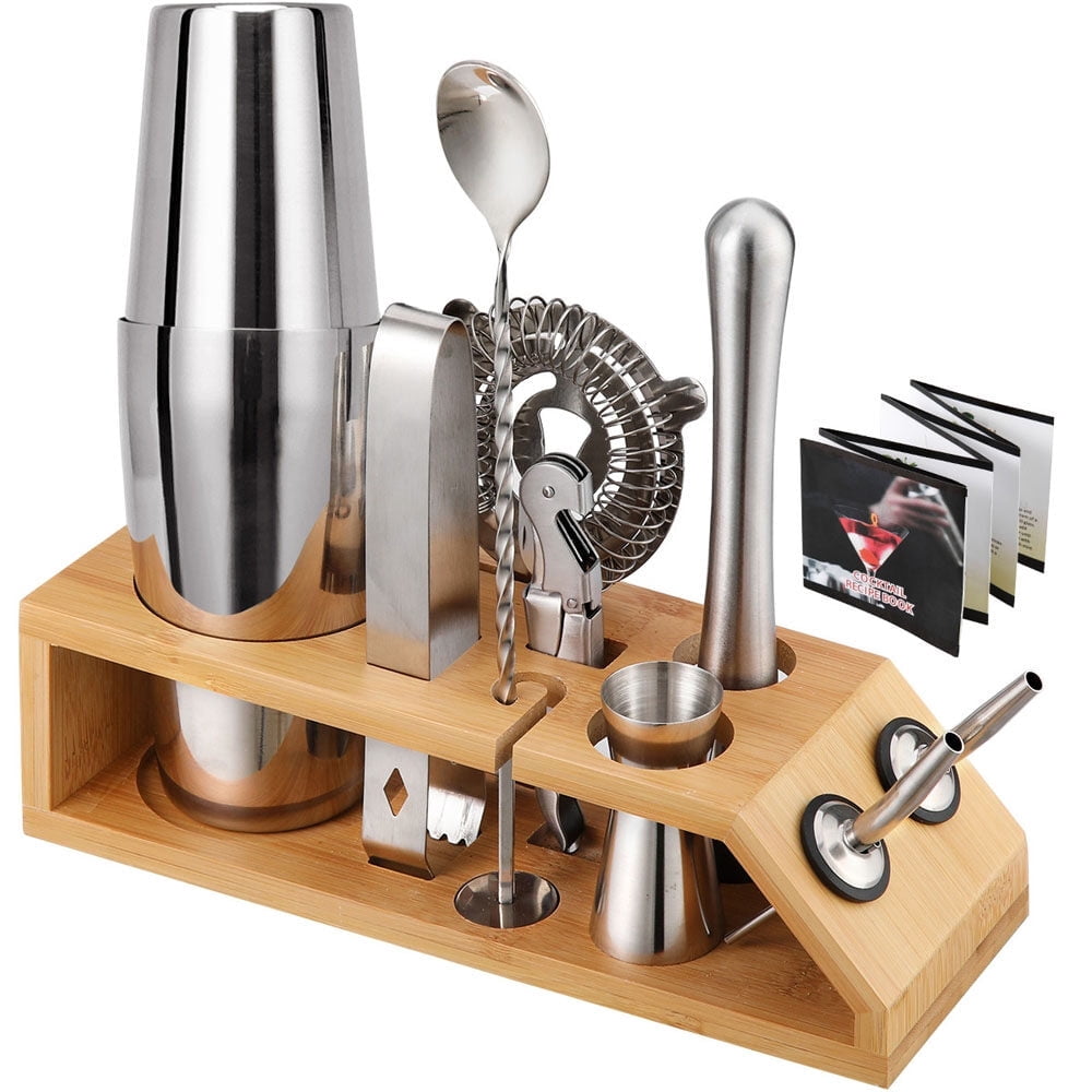 10pcs Bar Cocktail Set Drink Making Shaker Kit Stainless Mixer Making ...