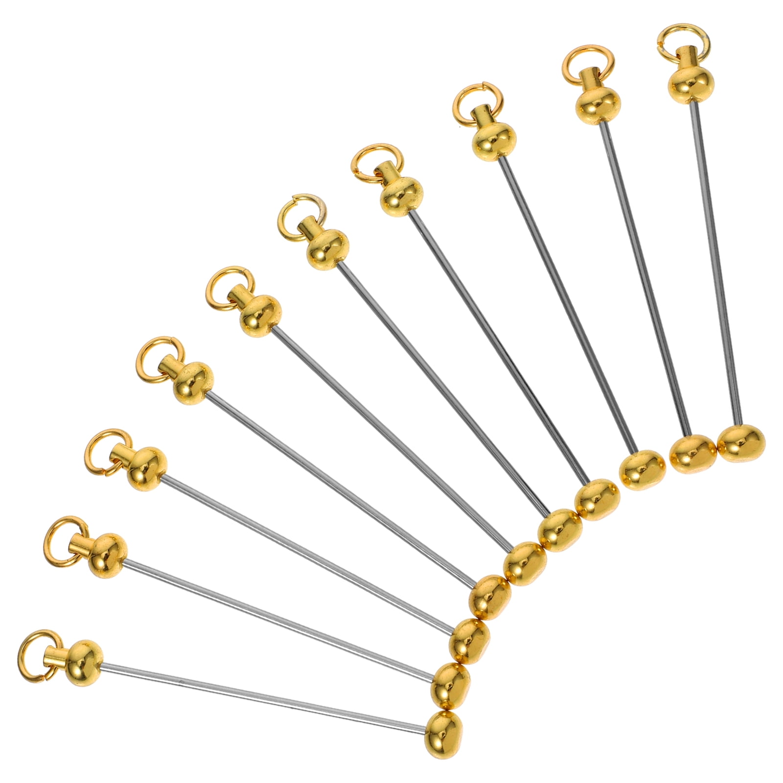 10pcs Beadable Keychain Bars Blanks Bulk Key Chain Making Supplies ...