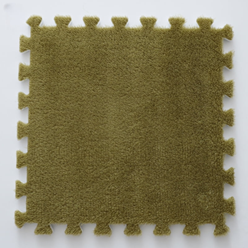 10pcs Bedroom Full Padded Girl Square Panel Floor Mat, Thickened Square ...