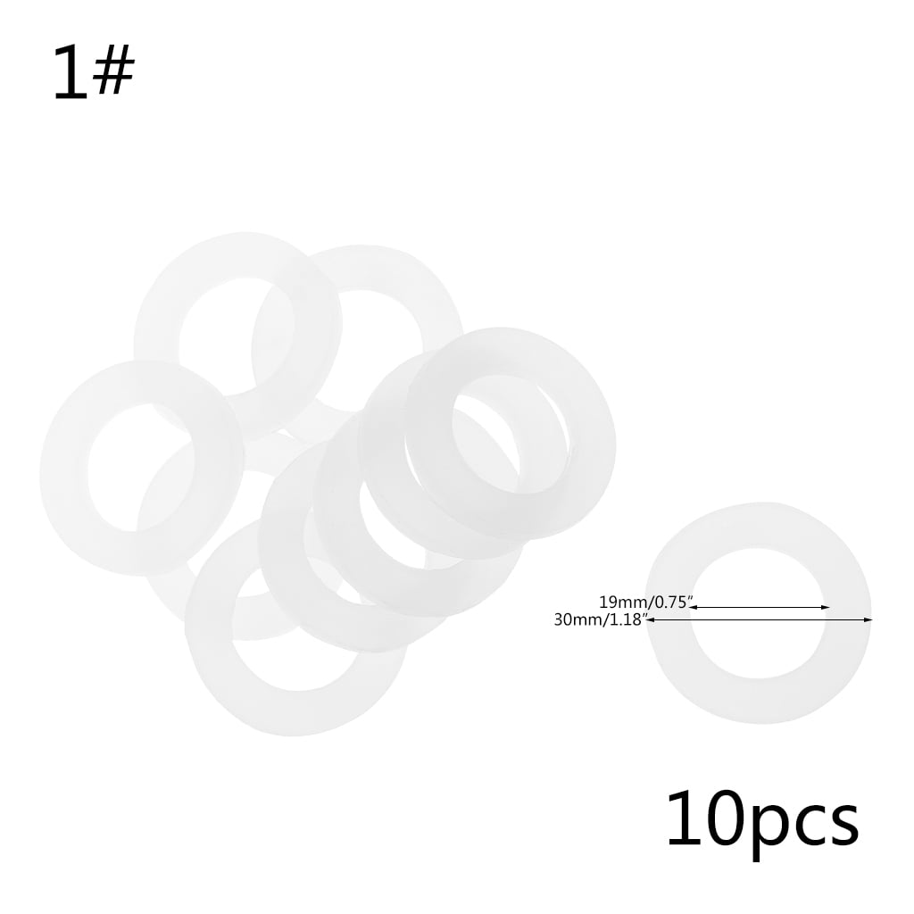 10pcs Bellows Pipe Seal Rings Hose Washers Water Silicone Gasket 1/2" 3 ...