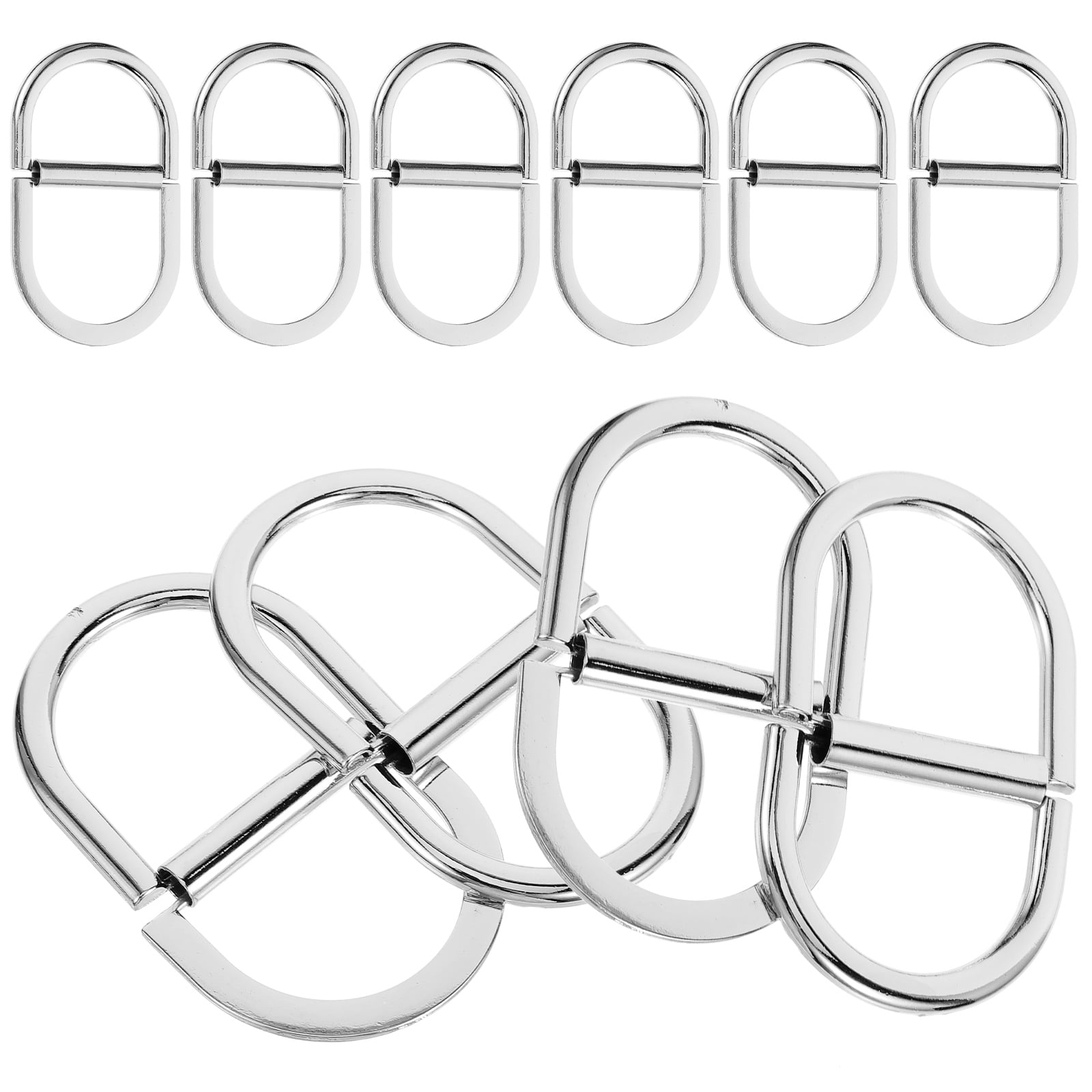 10pcs Belt Buckles Double D-Rings Buckles Metal Buckles Webbing Belt ...
