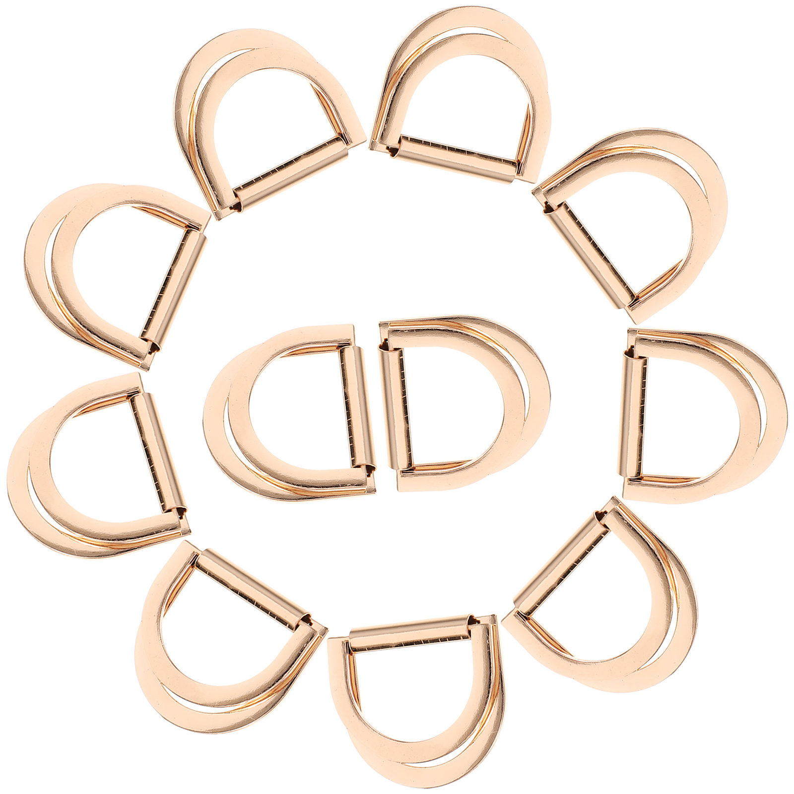 10pcs Belt Buckles Double D-Rings Buckles Metal Buckles Webbing Belt ...