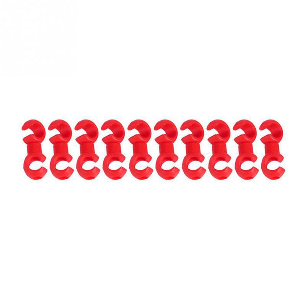 10pcs Bicycle Brake Gear Cable S Style Clips Rotating Buckle Hose Guide ...