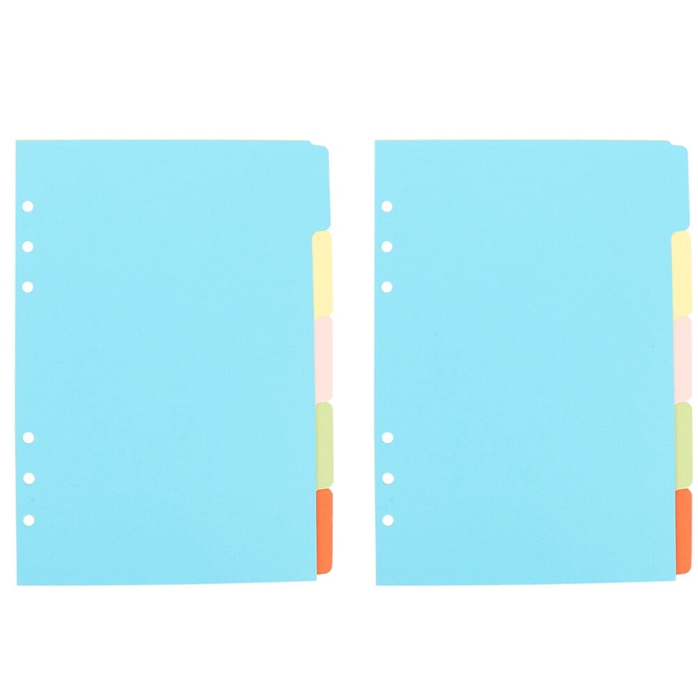 FUEENIRVA Assorted Color Binder Tab Dividers, per Set, and Multi-Use ...