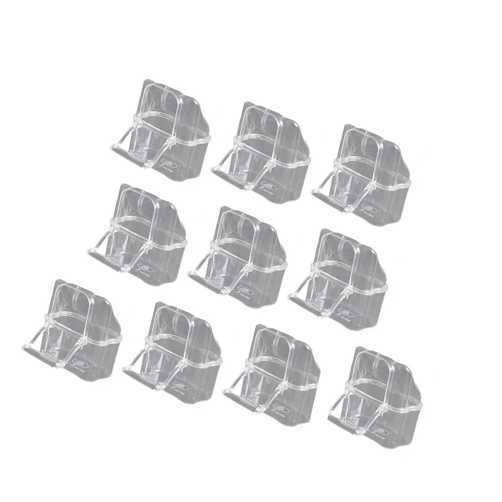 10pcs Bird Cage Feeder Water Cups Feeding Box with Easy to Clean Design ...