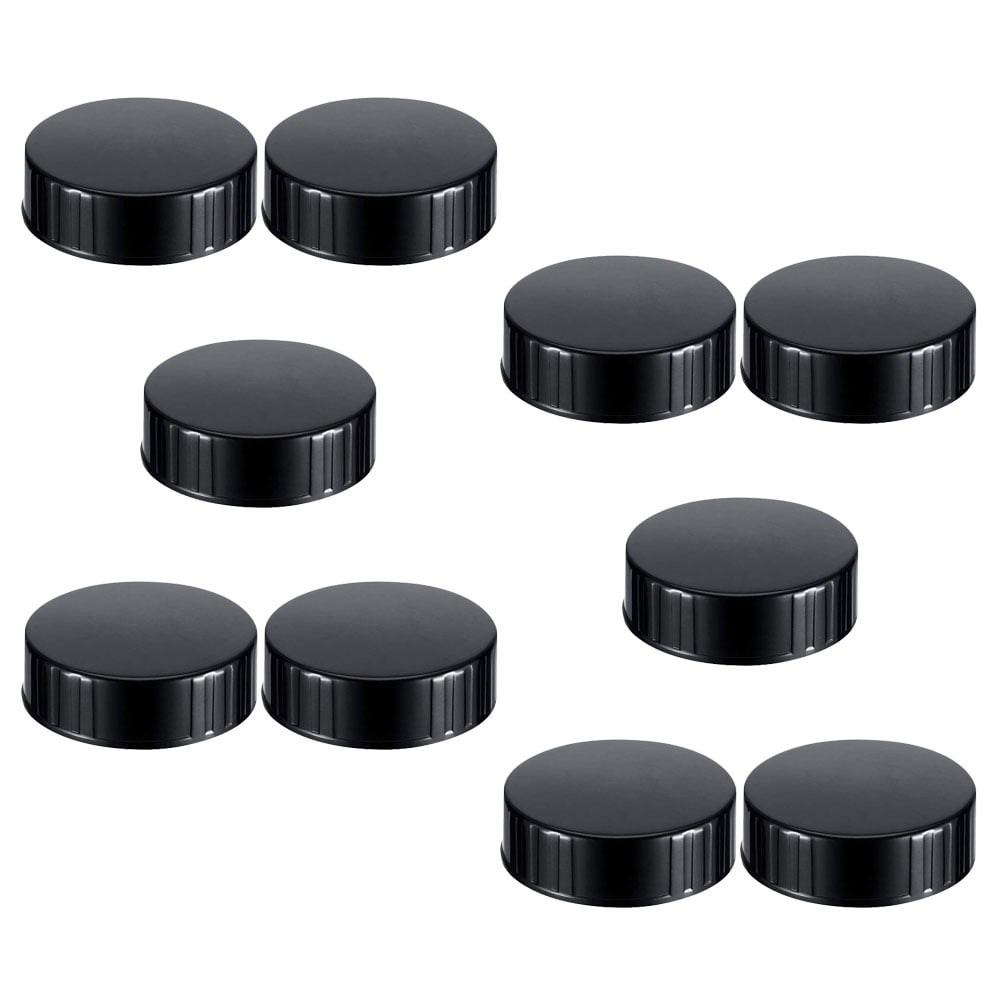 10pcs Black Screw Caps for Bottle Made of Resin and Plastic Reusable ...
