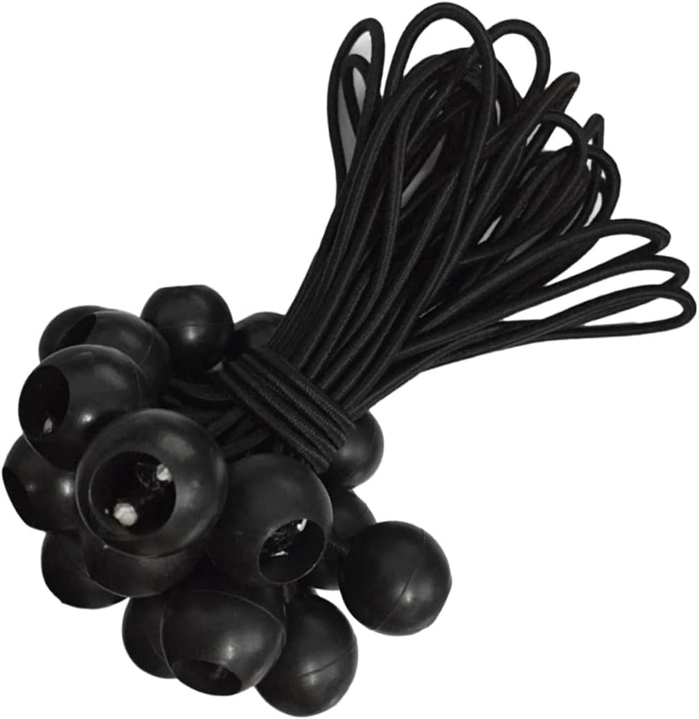 10pcs Black Tarp Camping Tarp Plastic Tarp Tent Bungee Tarp Bungee ...