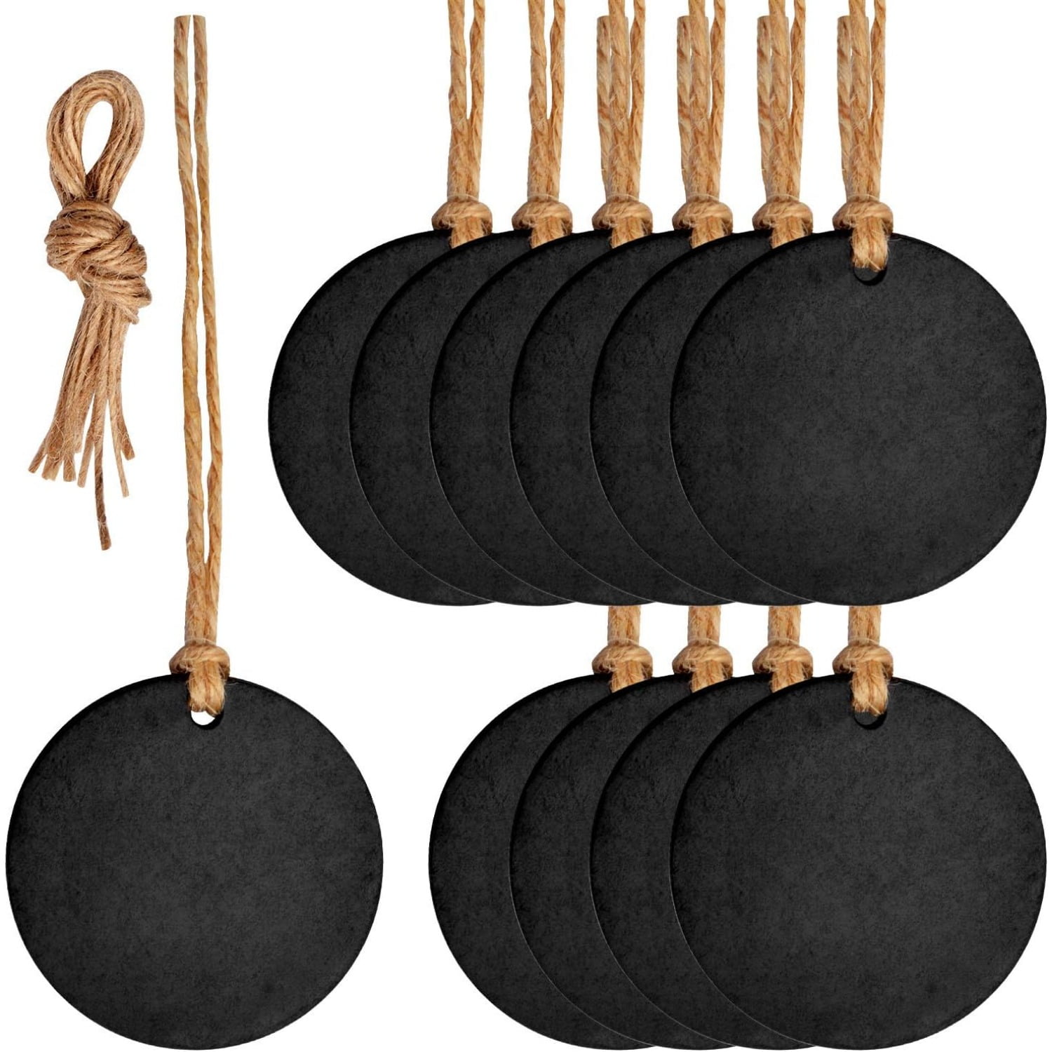 10pcs Blackboard Tags, Hanging Christmas Chalkboard Tags Mini Two-Sided ...
