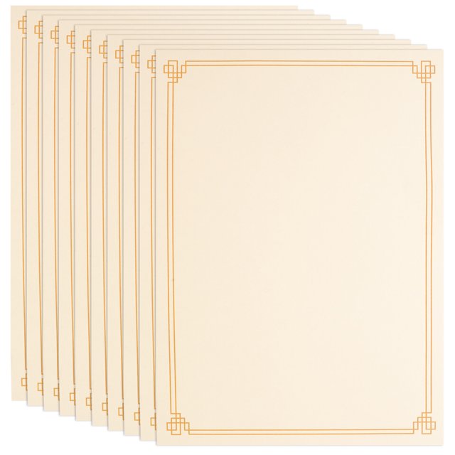 10pcs Blank Certificate Paper Writable Printable Certificate Inner ...