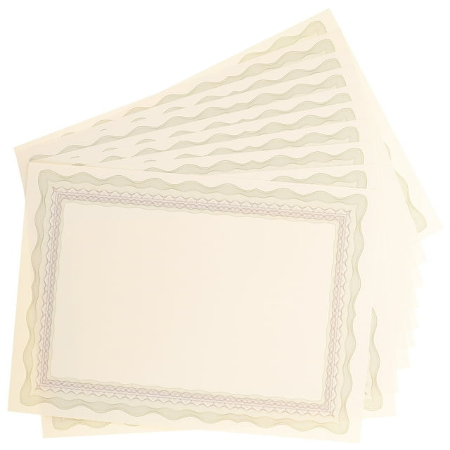 10pcs Blank Certificate Paper Writable Printable Certificate Inner ...