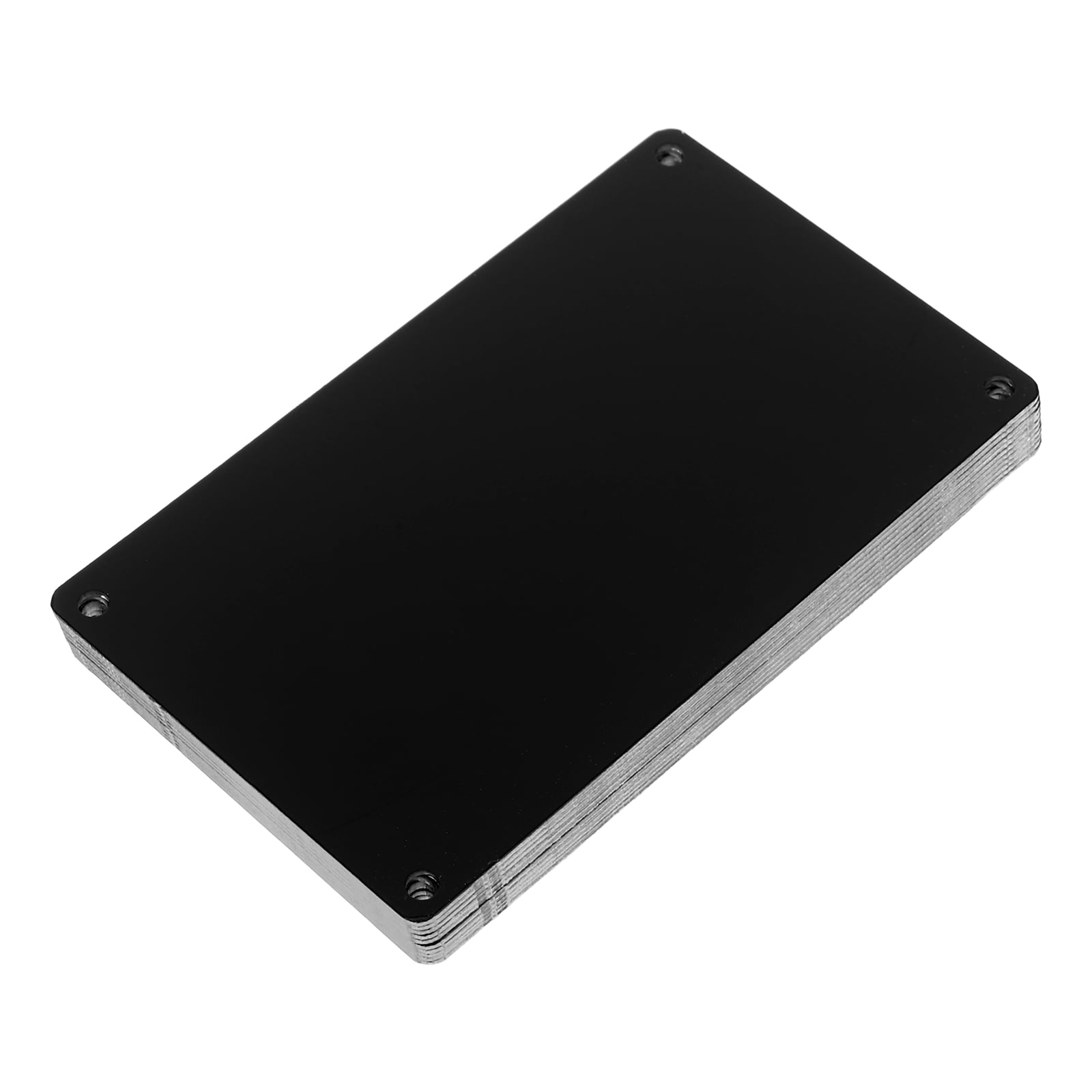 LOLIPPYY 10pcs Black Aluminum Engraving Plates - Blank Rectangle Metal ...