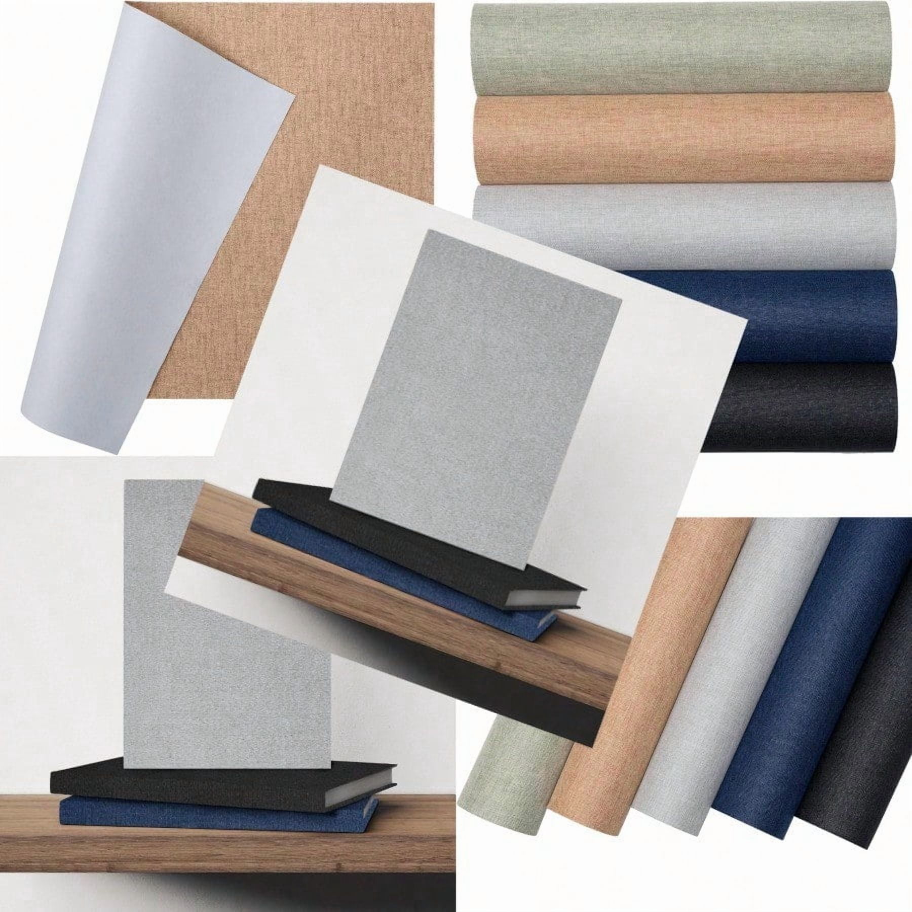 10pcs Book Cloth14x10 Fabric Surface and Paper Backed for Book Binding ...