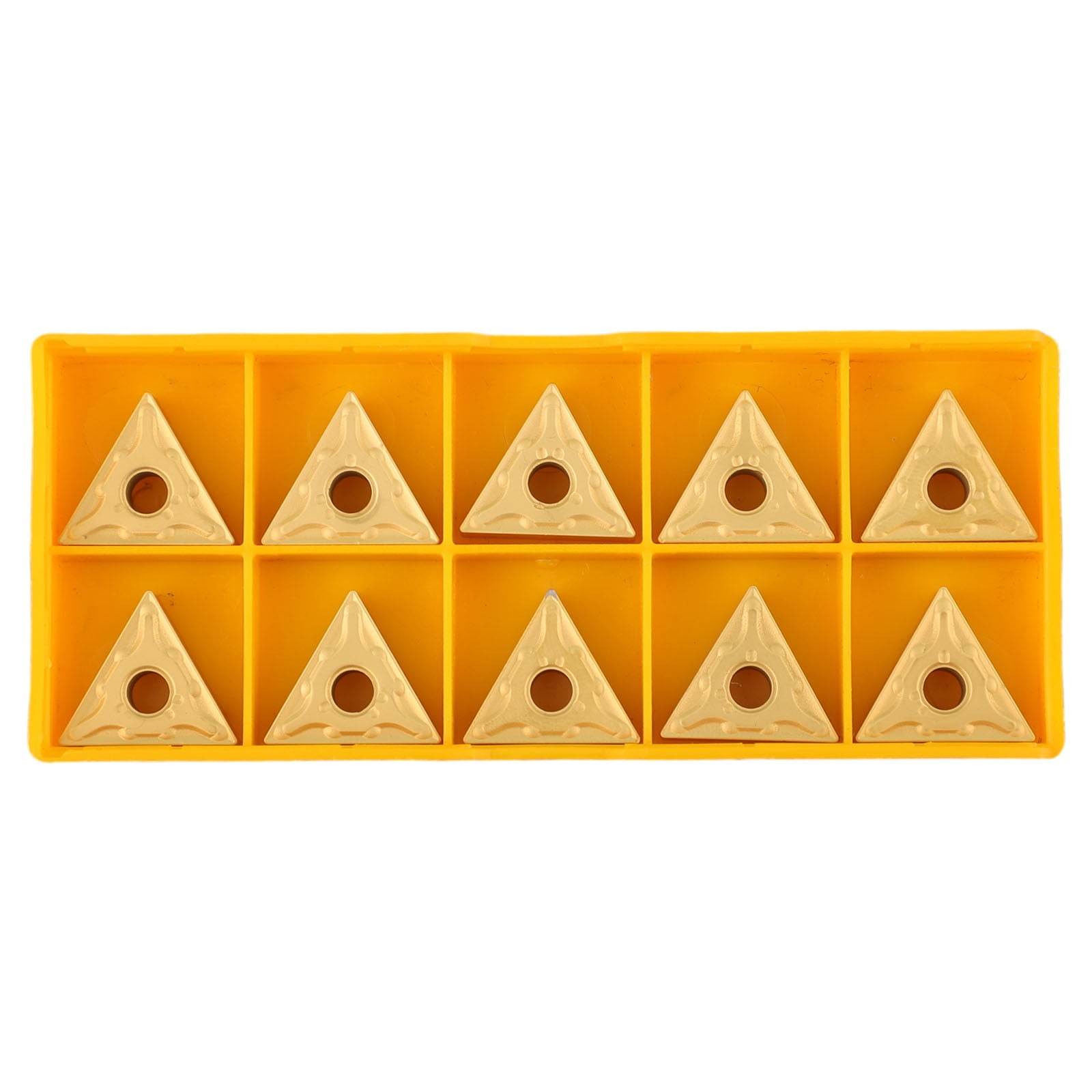 10pcs/Box Golden Lathe TNMG160404 Carbide Triangular Tips Inserts High ...