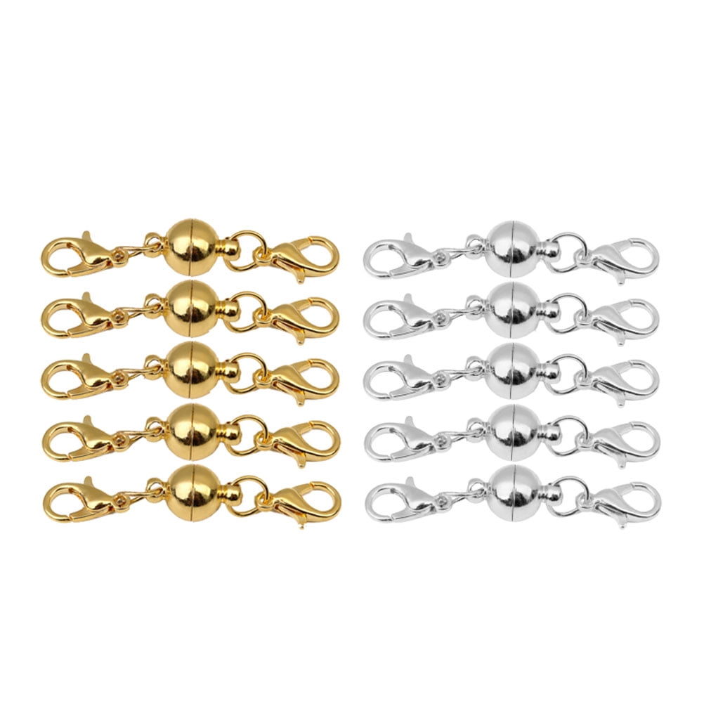 10pcs Bracelet Necklace Connector Copper Lobster Clasp for Leather Cord ...